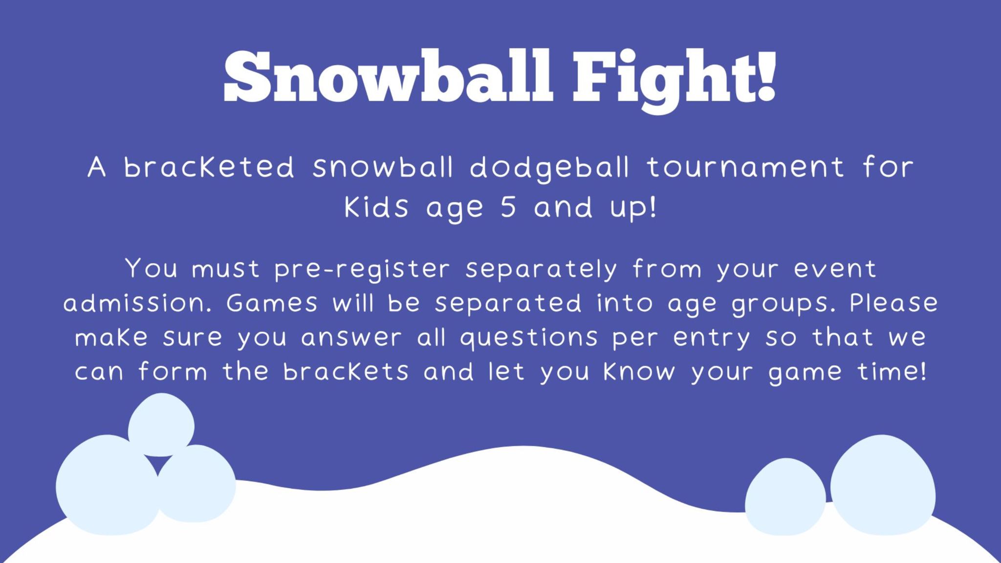 2024 Snowball Dodgeball Tournament