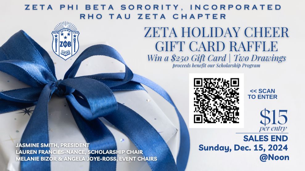 Rho Tau Zeta Holiday Cheer Gift Card Raffle