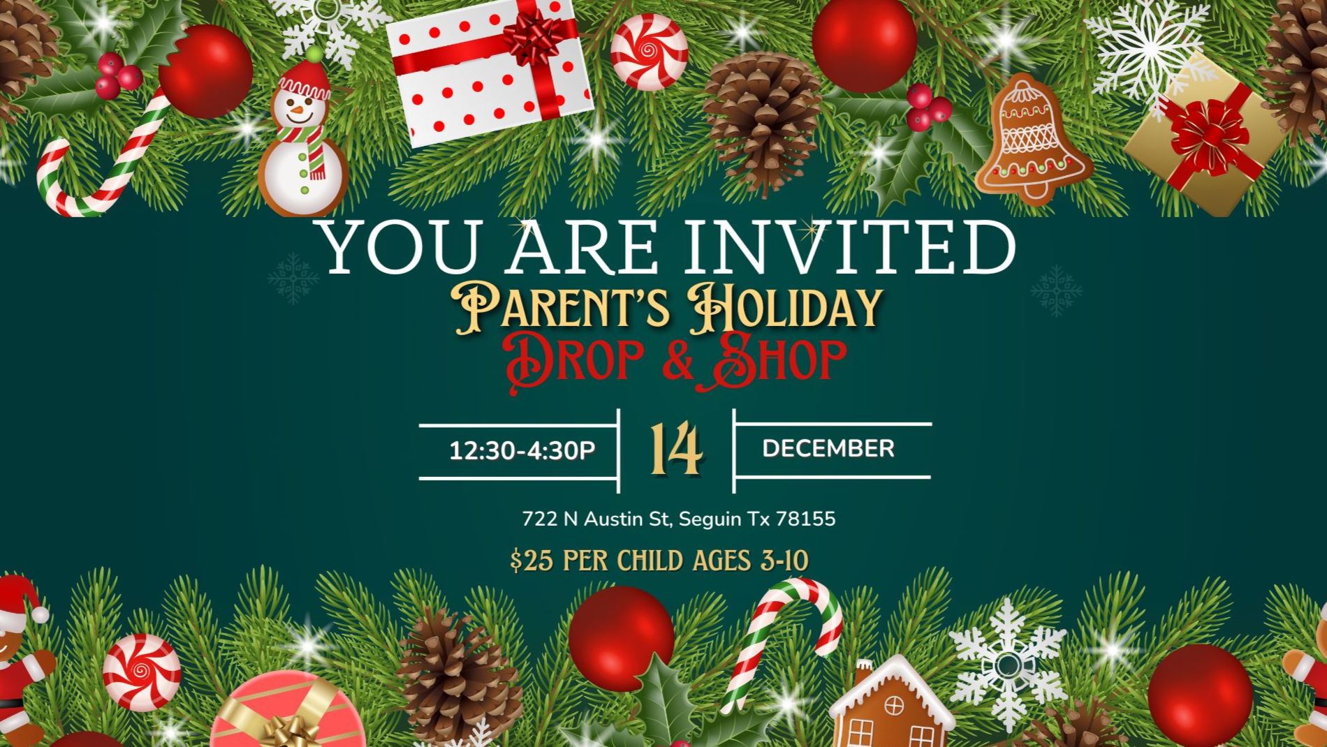 Parents Holiday Drop & Shop
