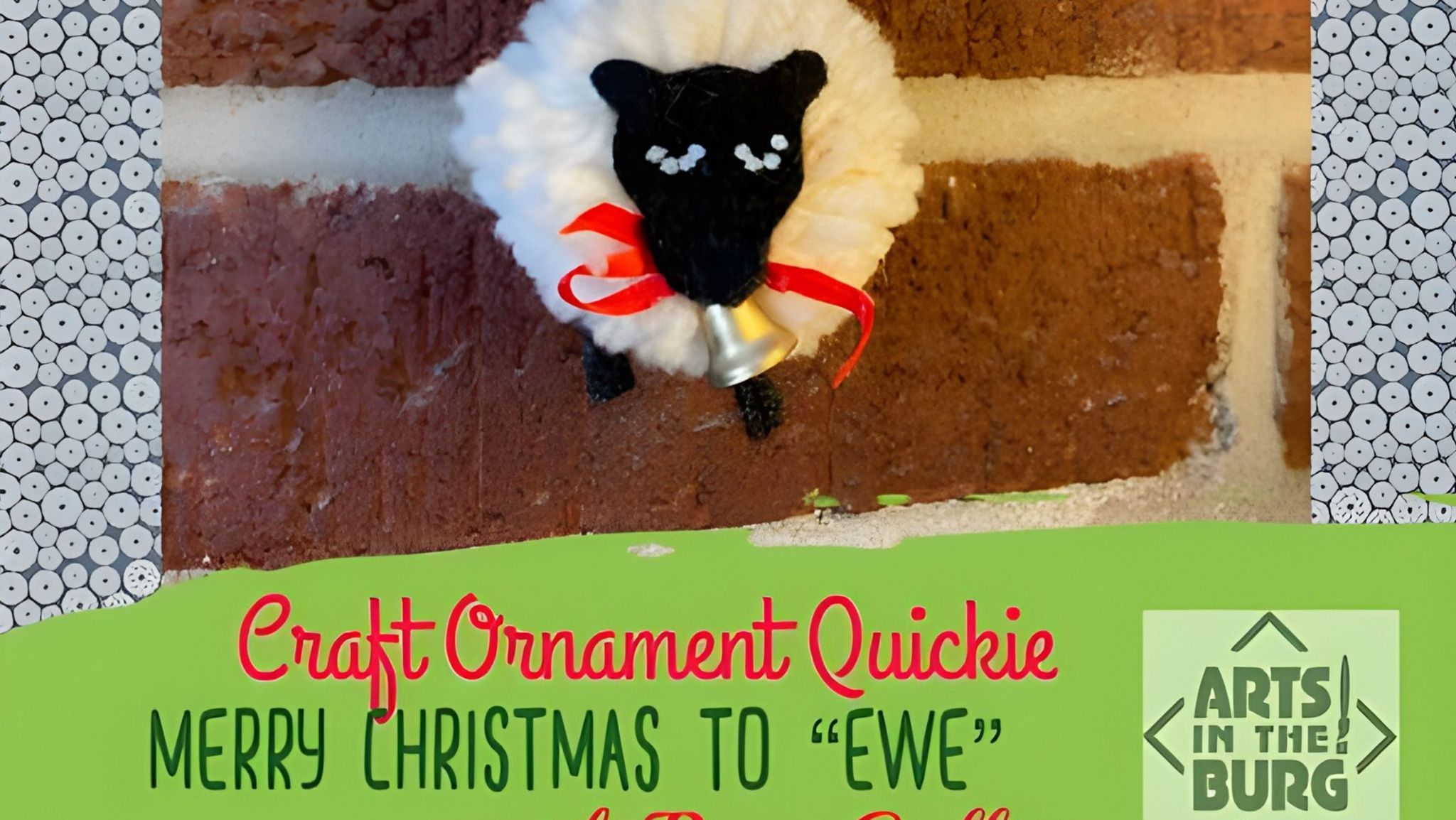 Craft Ornament Quickie: Merry Christmas to EWE with Pam Collier