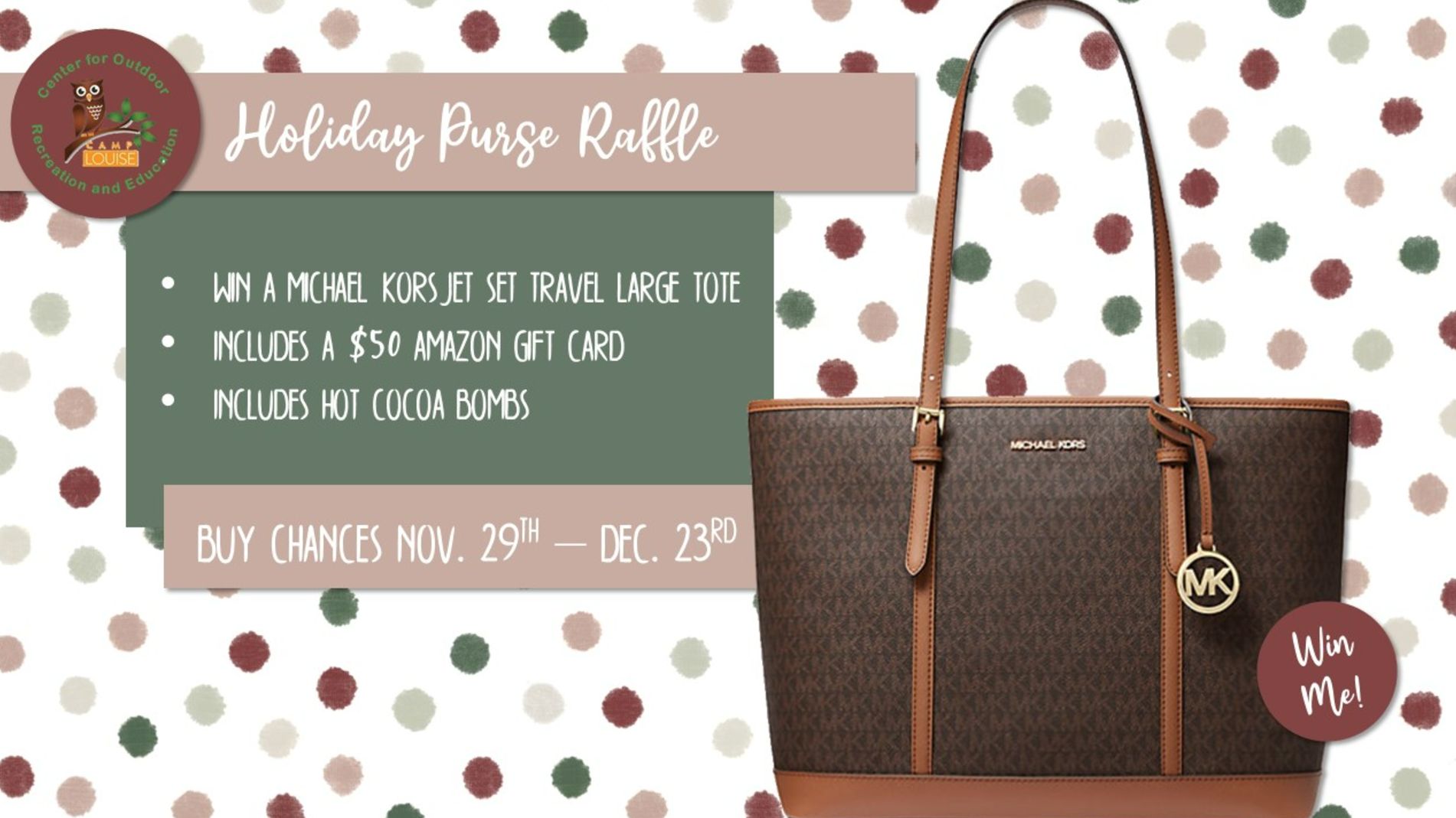 Designer Purse Raffle Holiday 2024