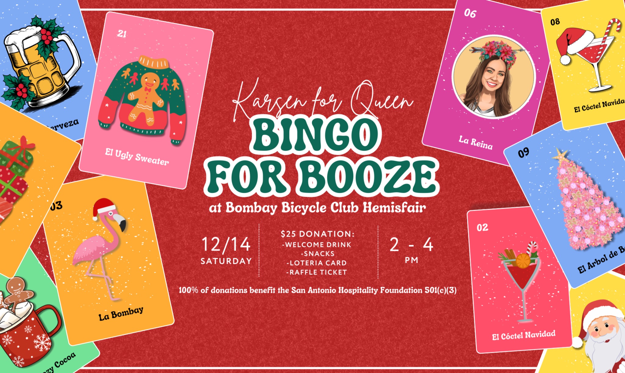 Bingo for Booze CHRISTMAS
