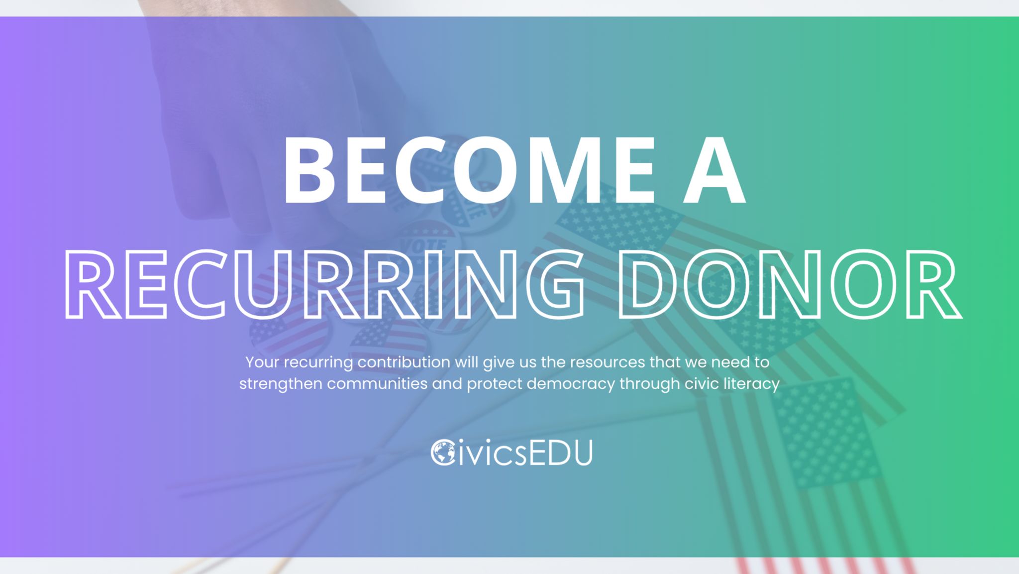 Become a Recurring Donor!