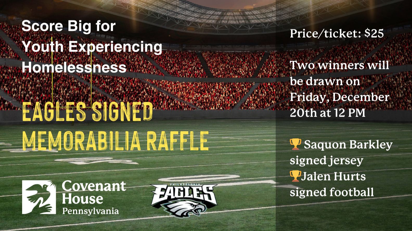 Score Big for Youth Experiencing Homelessness: Eagles Signed ...