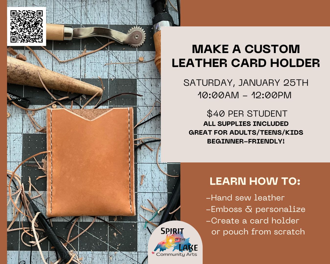 Make a Custom Leather Card Holder