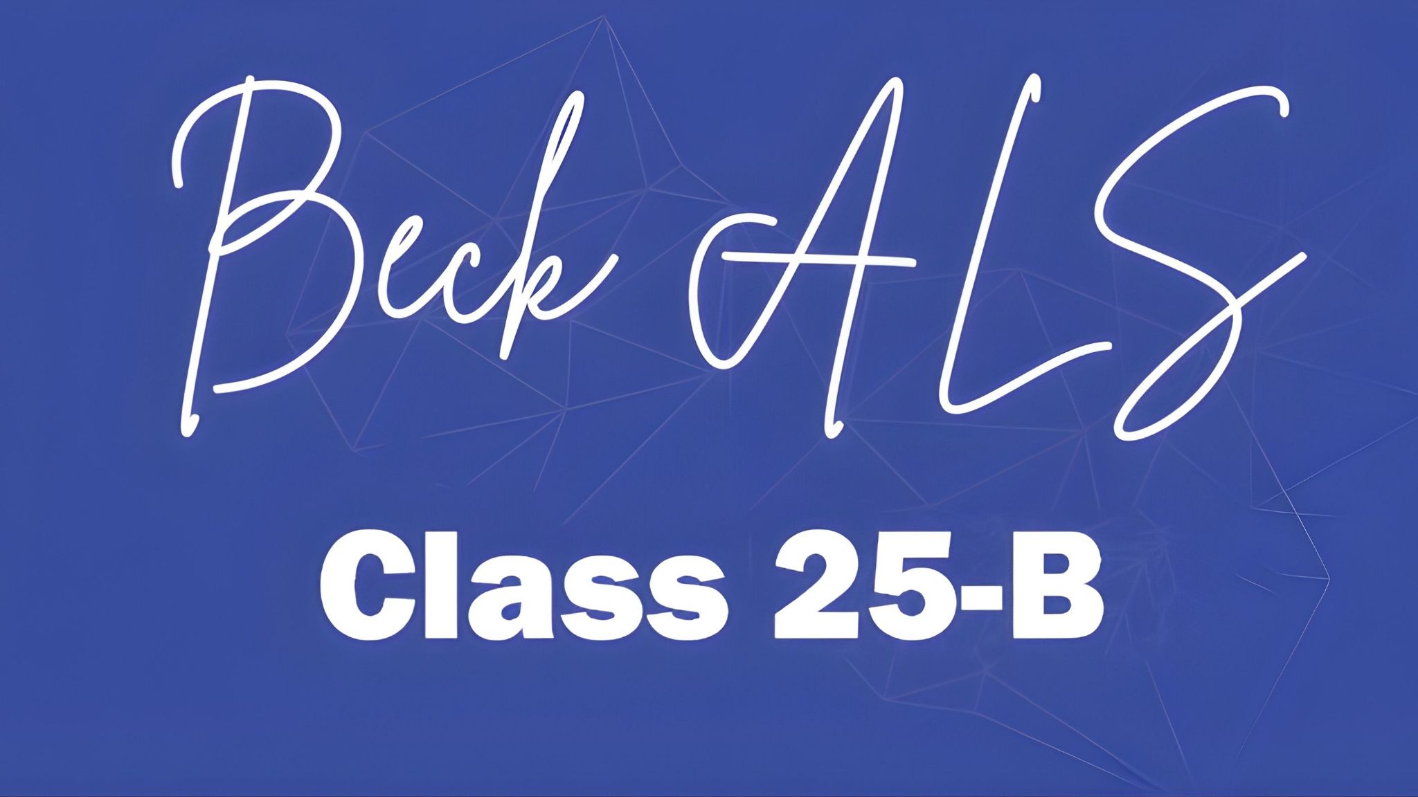 Beck ALS Class 25-B