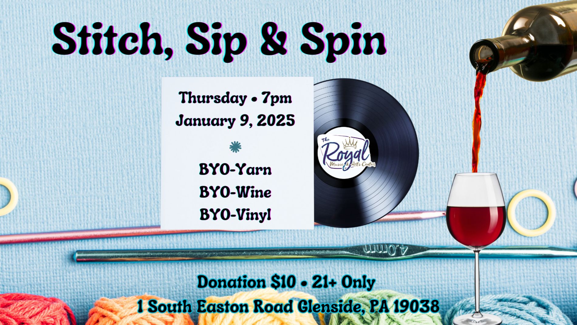 Stitch, Sip & Spin!