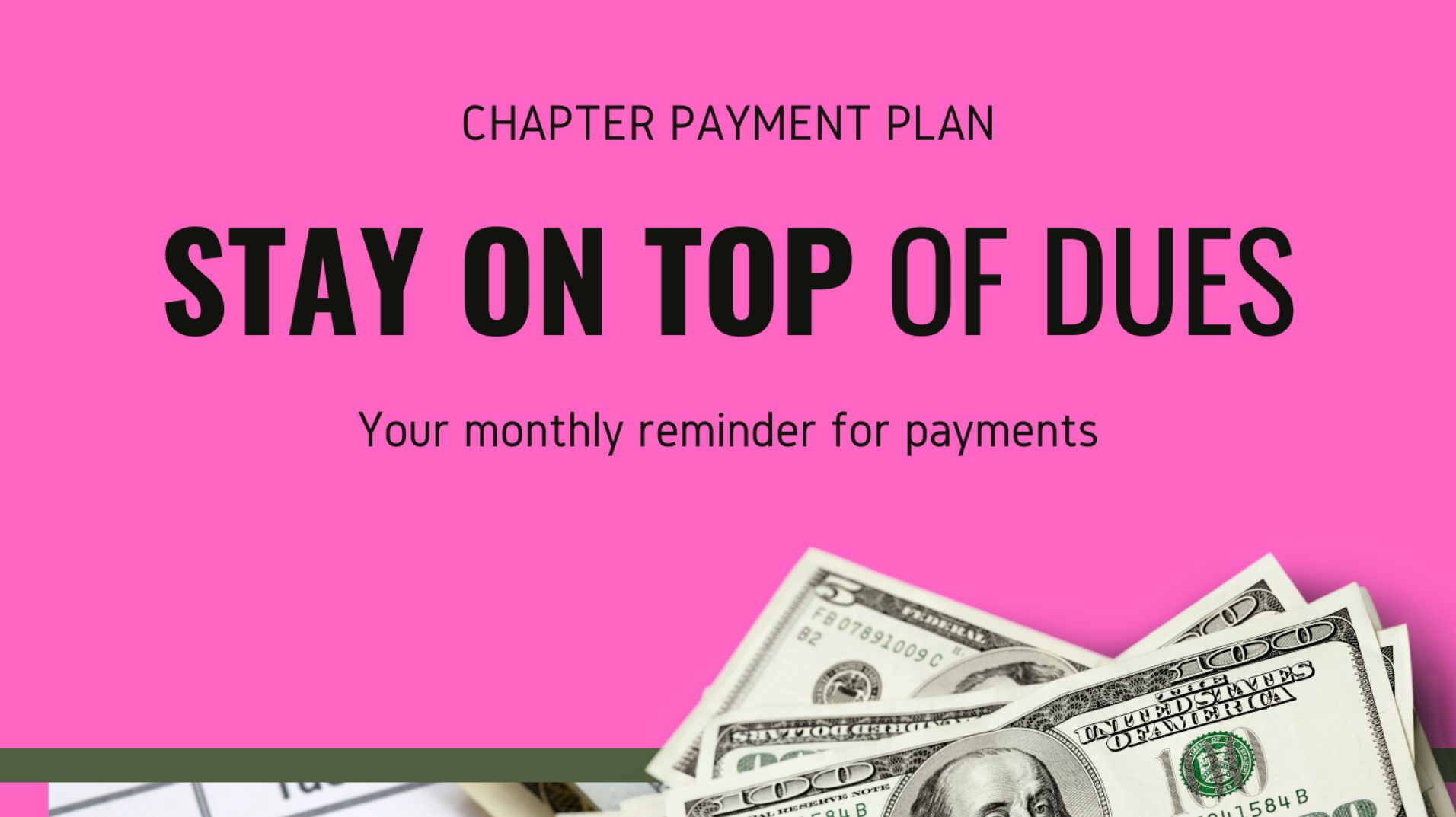 2026 Chapter Dues Payment Plan