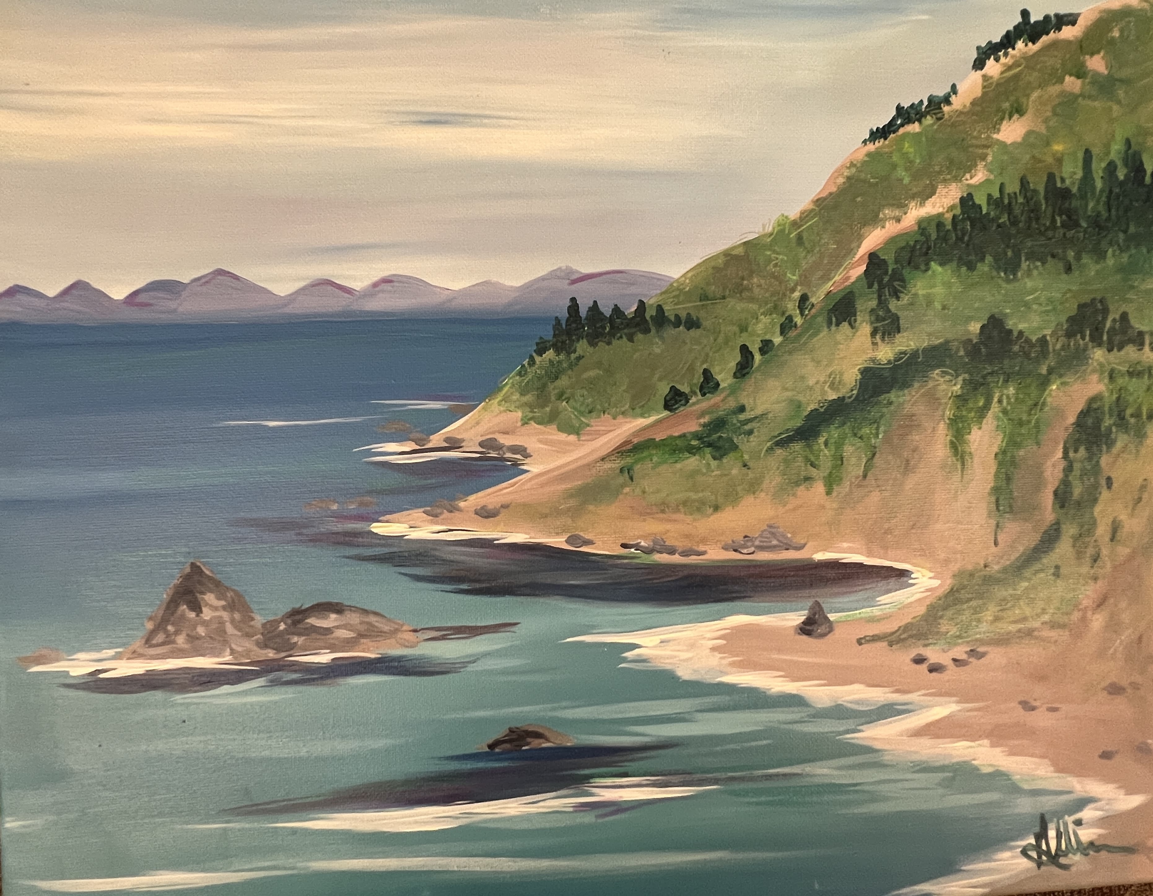 Big Sur - 2 hour painting