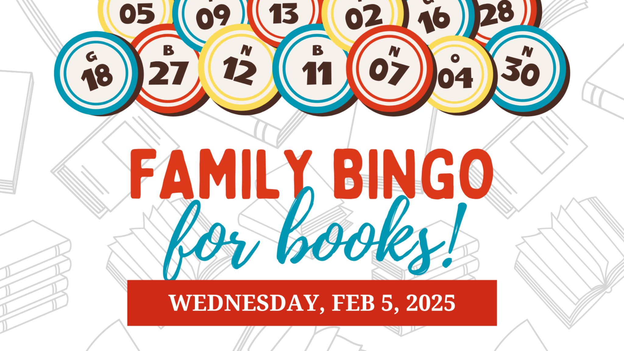 Bingo for Books Pre-order form