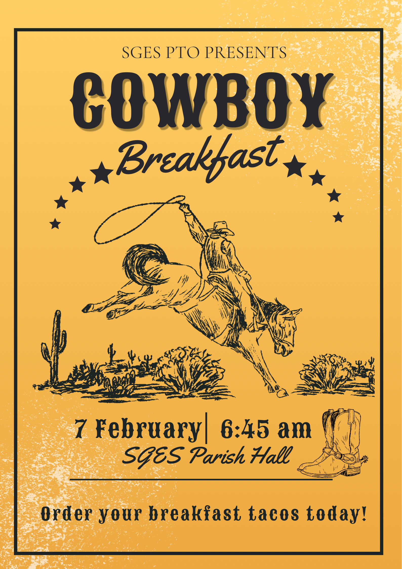 2025 Cowboy Breakfast Taco Order