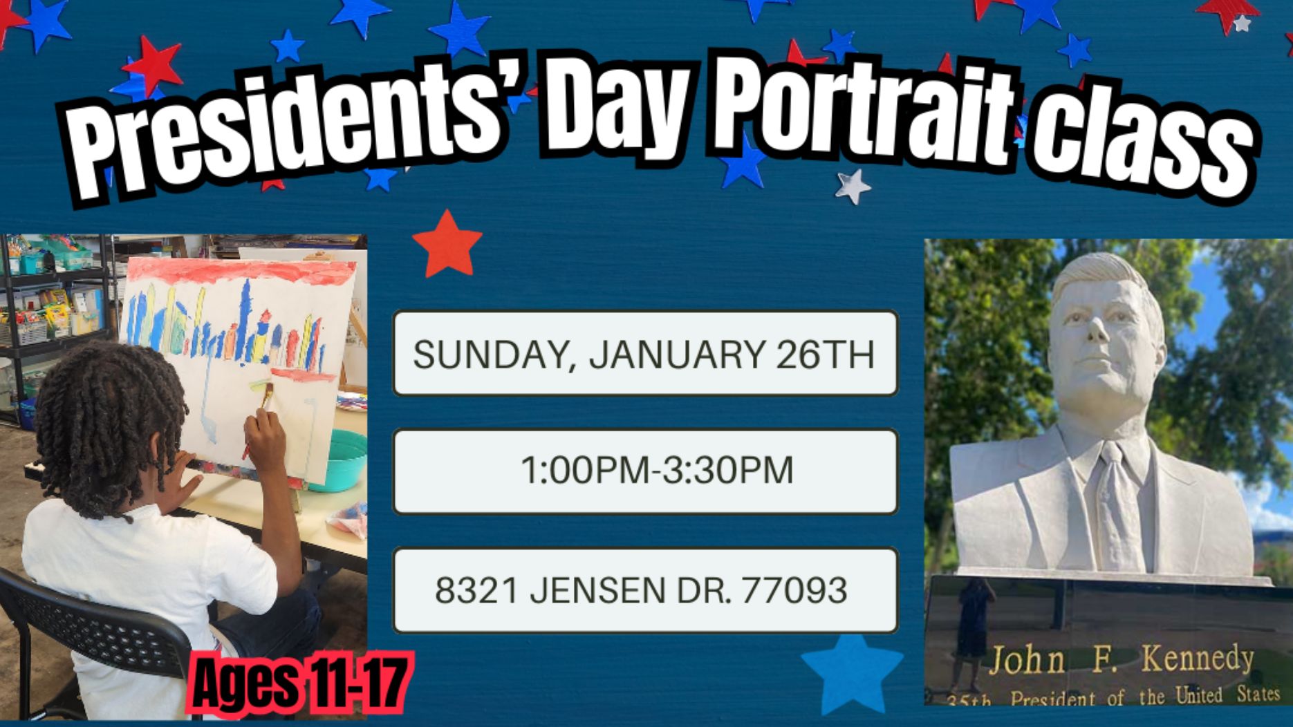 President's Day portrait class