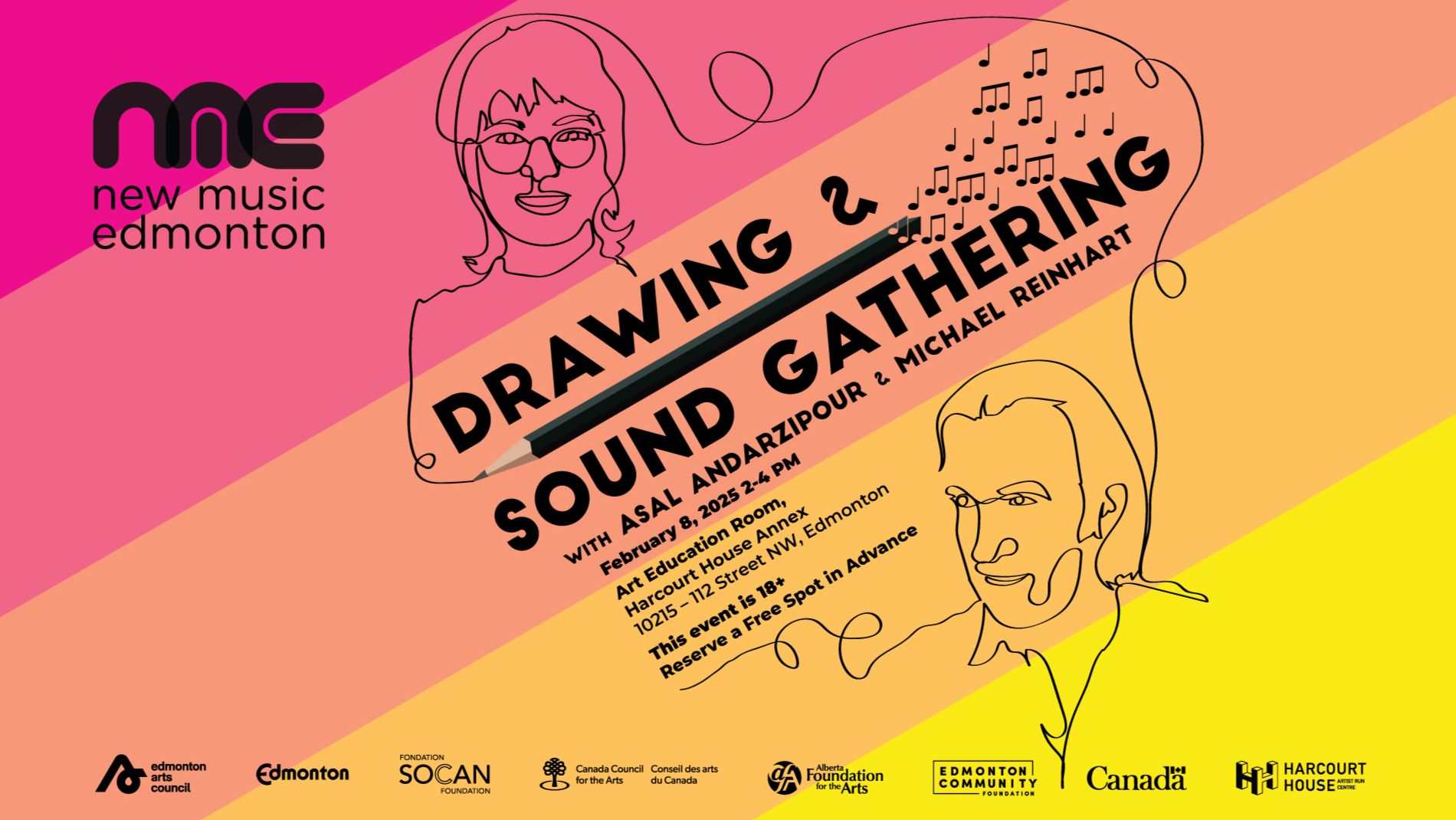 Drawing and Sound Gathering with Asal Andarzipour and Michael Reinhart