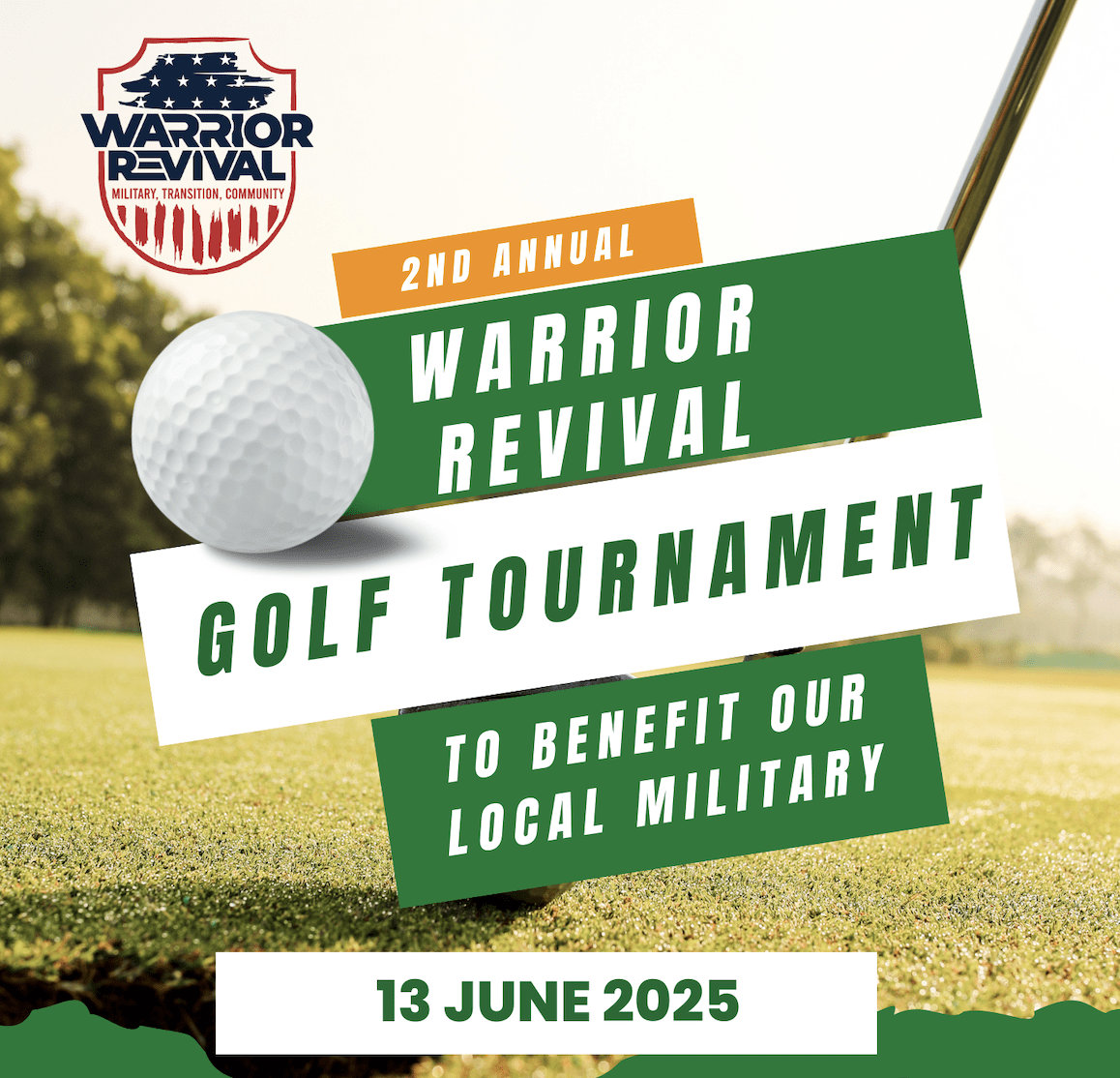 Warrior Revival's 2nd Annual Golf Tournament Fundraiser (click "More ...