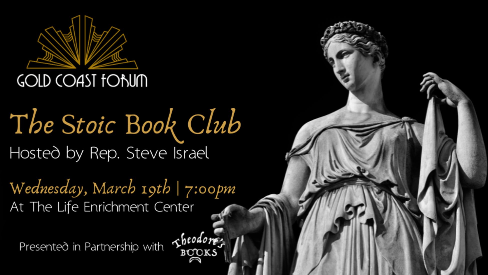 The Stoic Book Club with Rep. Steve Israel - March Membership Fee