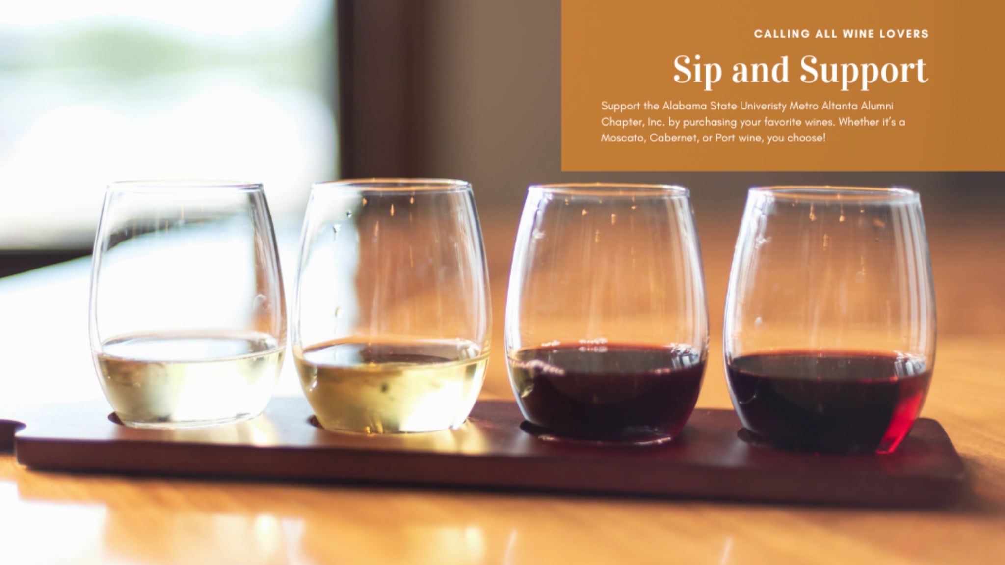 Sip and Support: White Wine Category