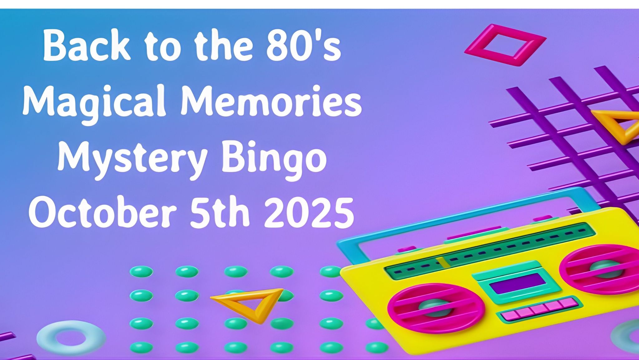 Magical Memories Mystery Bingo