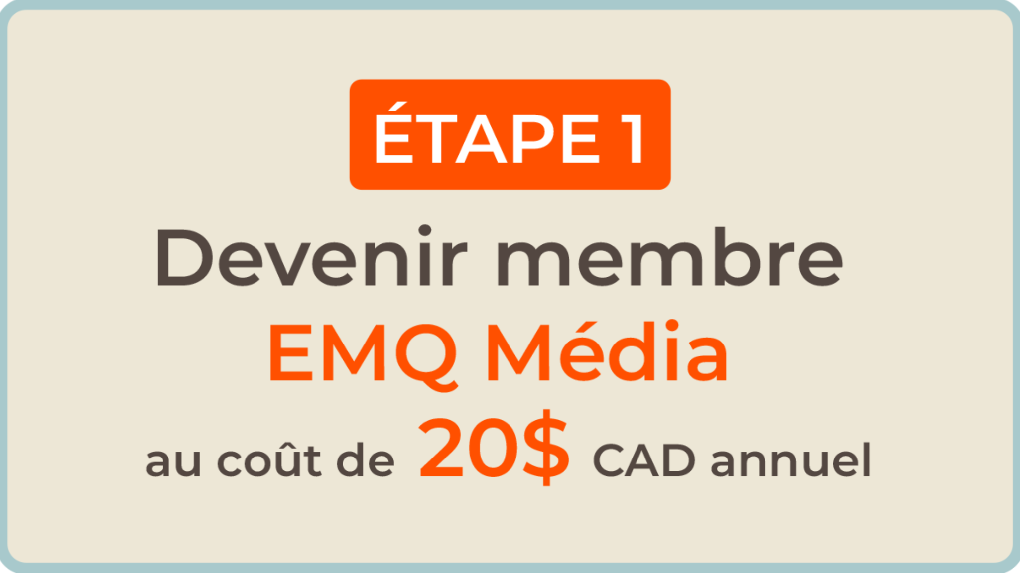 EMQ Média - Carte de membre