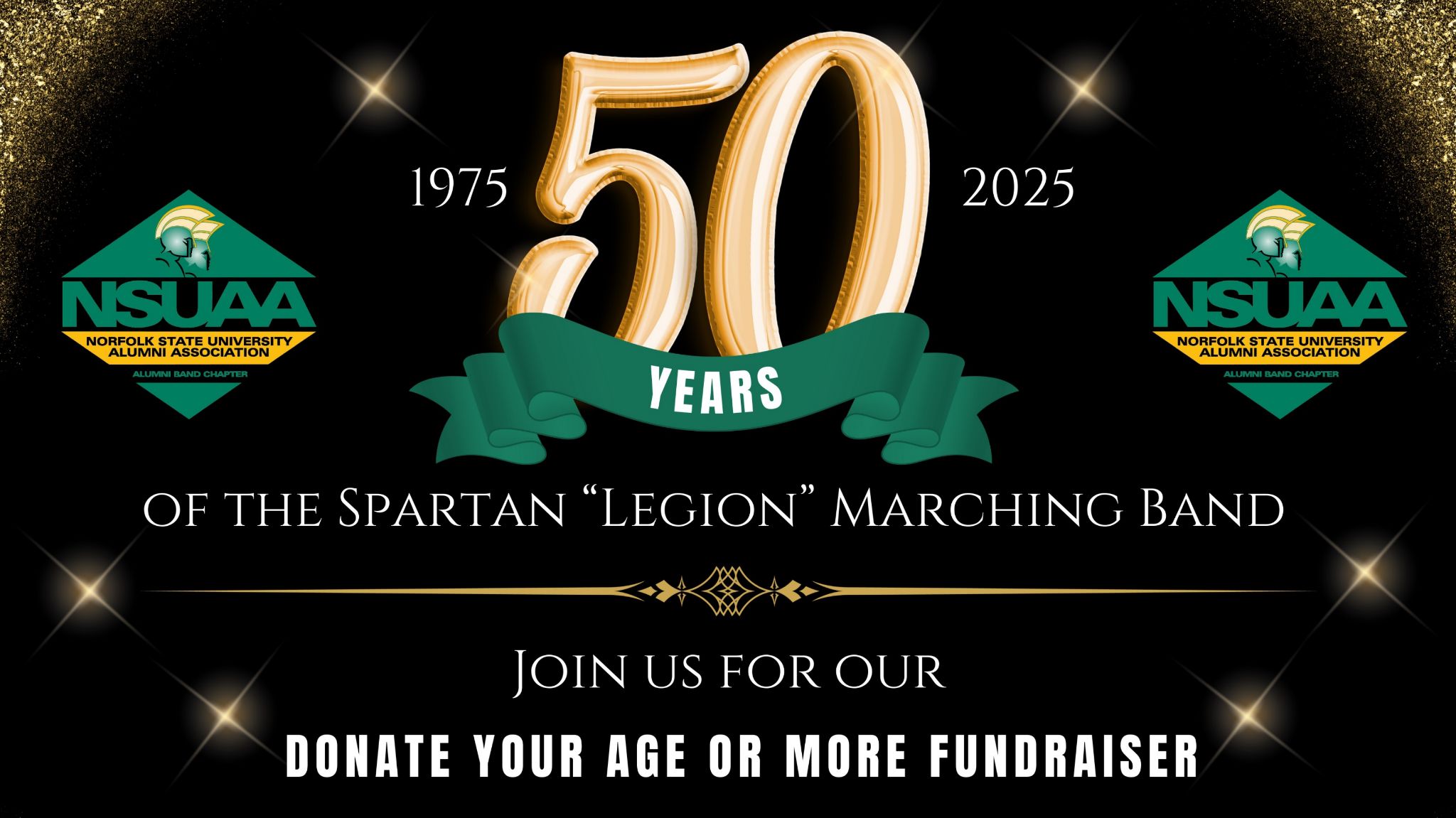NSUAA Alumni Band Chapter Presents "Donate Your Age" Fundraiser