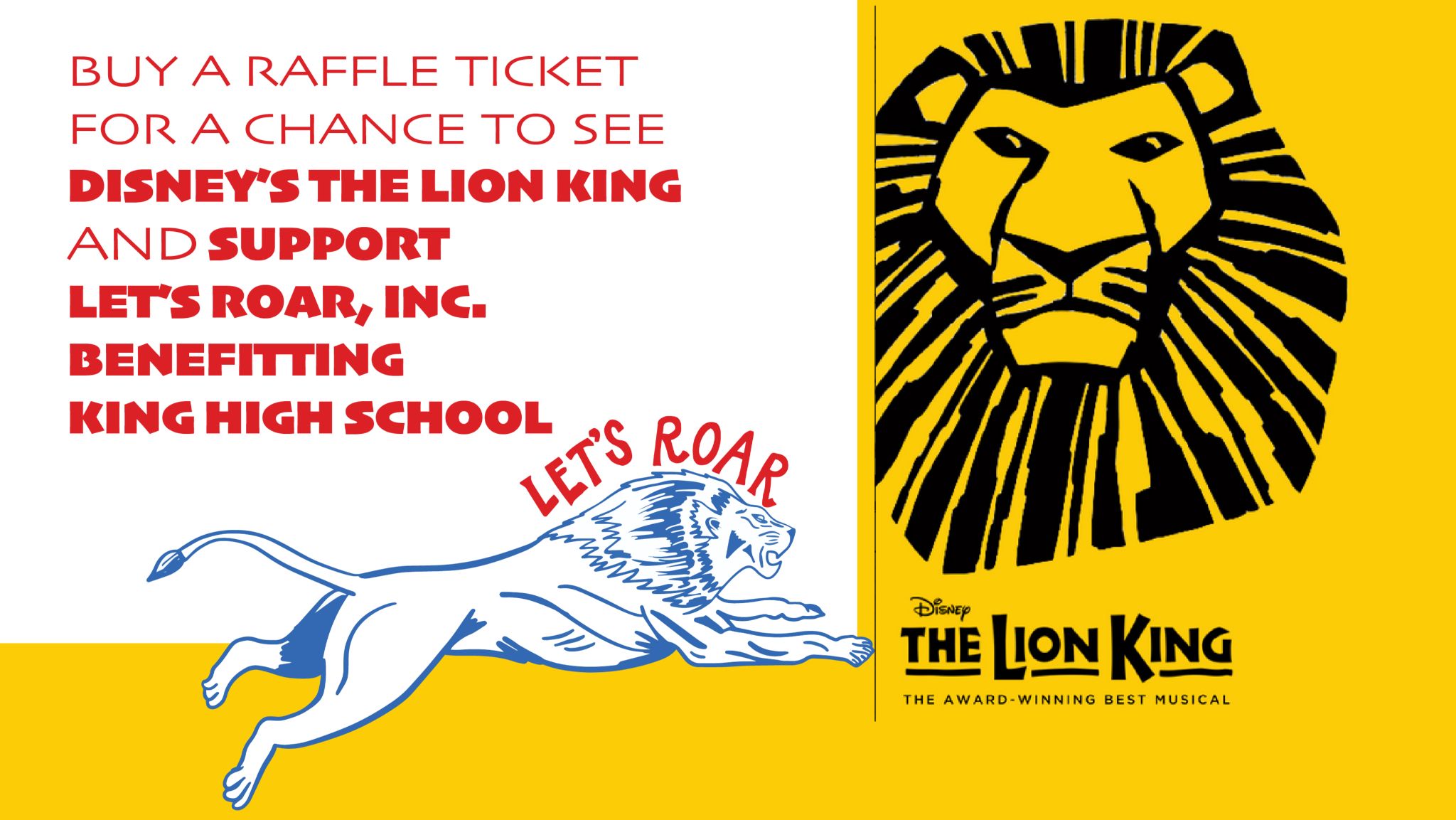 Lion King tickets Raffle