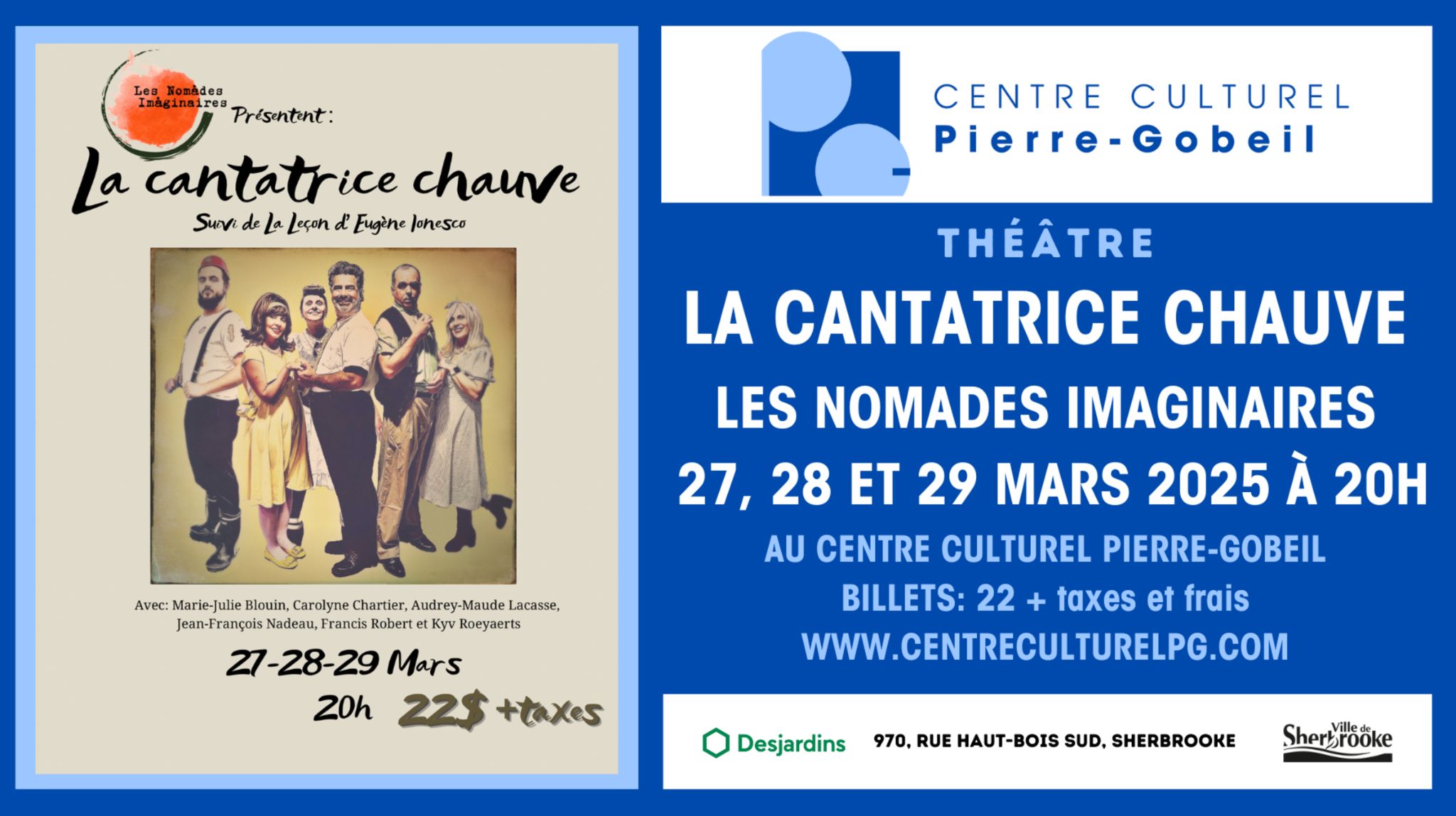 La cantatrice chauve - La leçon - Soirées théâtre