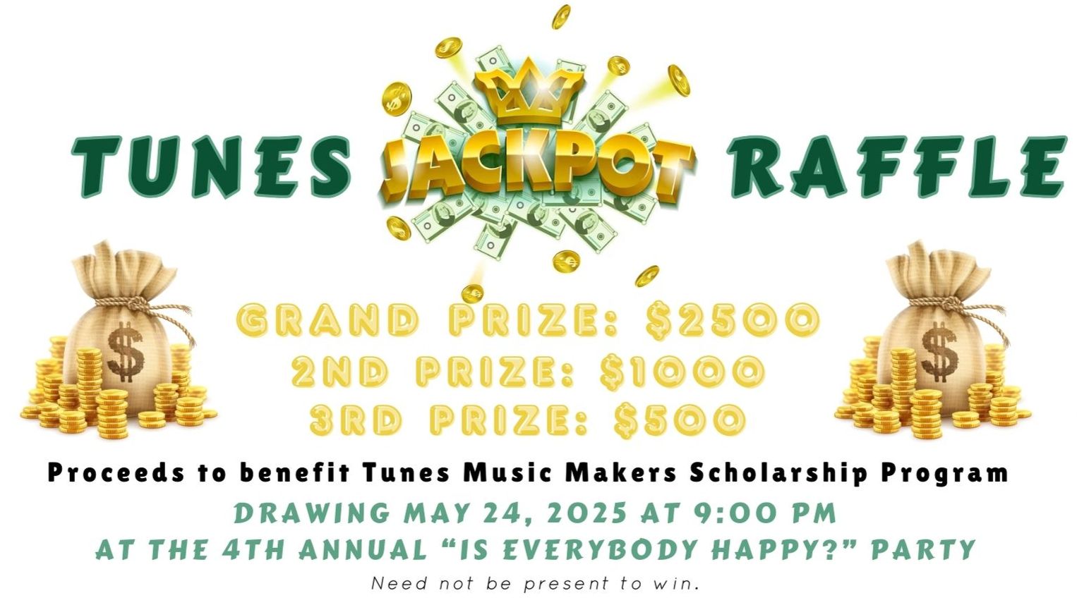 TUNES JACKPOT RAFFLE