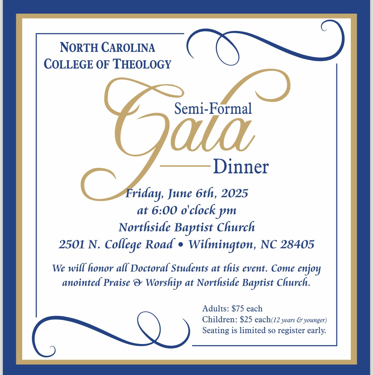 Semi Formal Gala Dinner