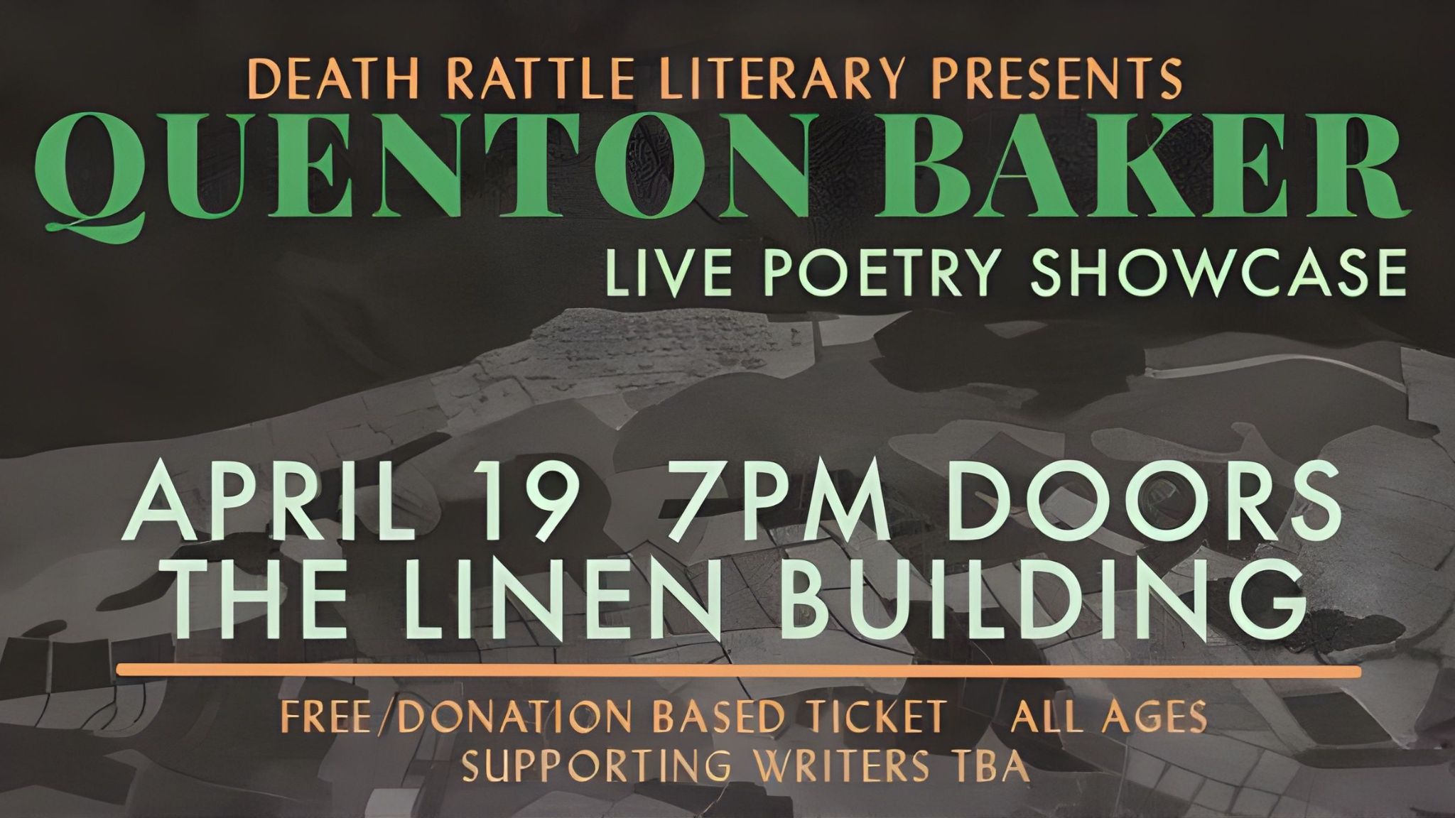 Quenton Baker - Live Poetry Keynote Showcase at Linen Building Boise