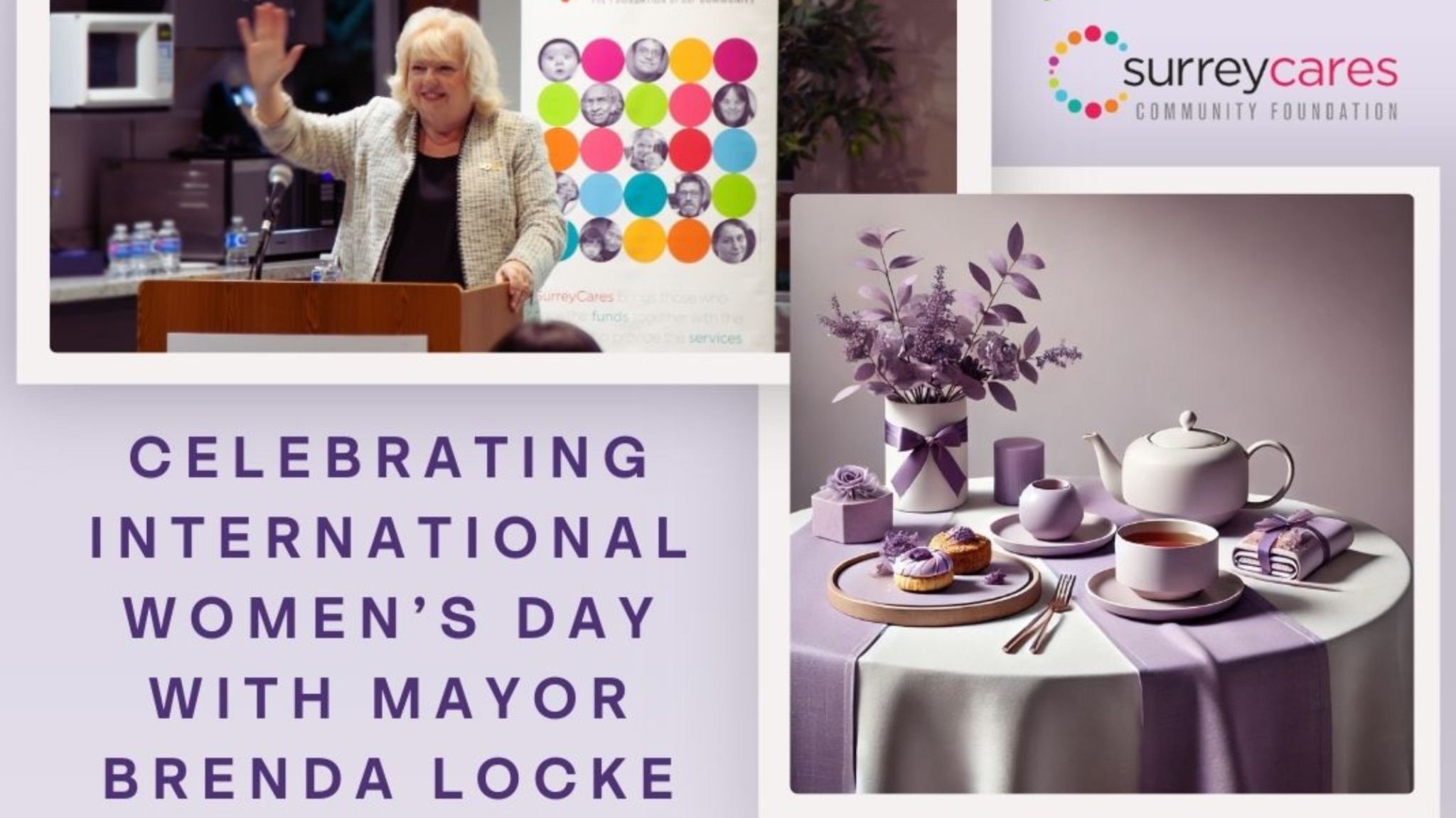 Celebrating International Women's Day: High Tea with Mayor Brenda Locke