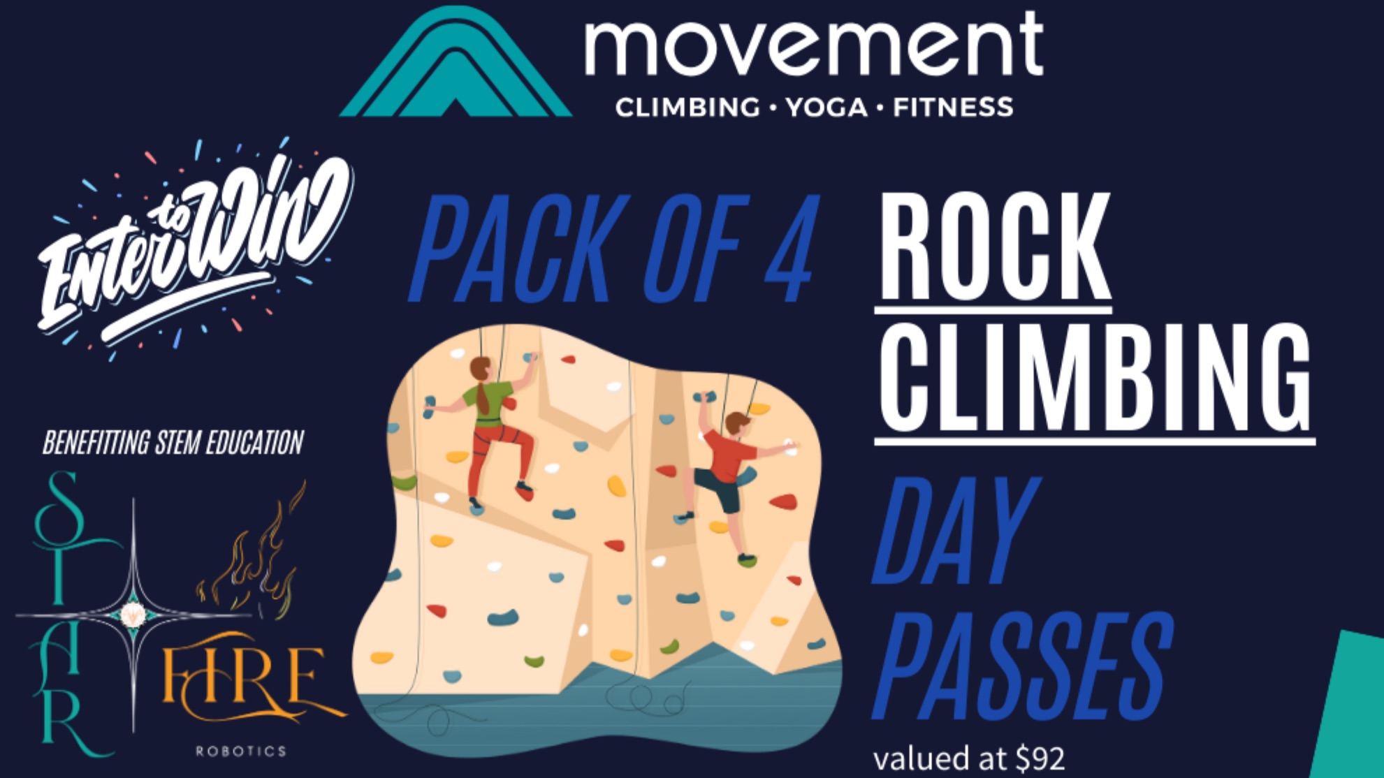 StarFire Robotics- First Lego League Team-Rock Climbing Day Passes for ...