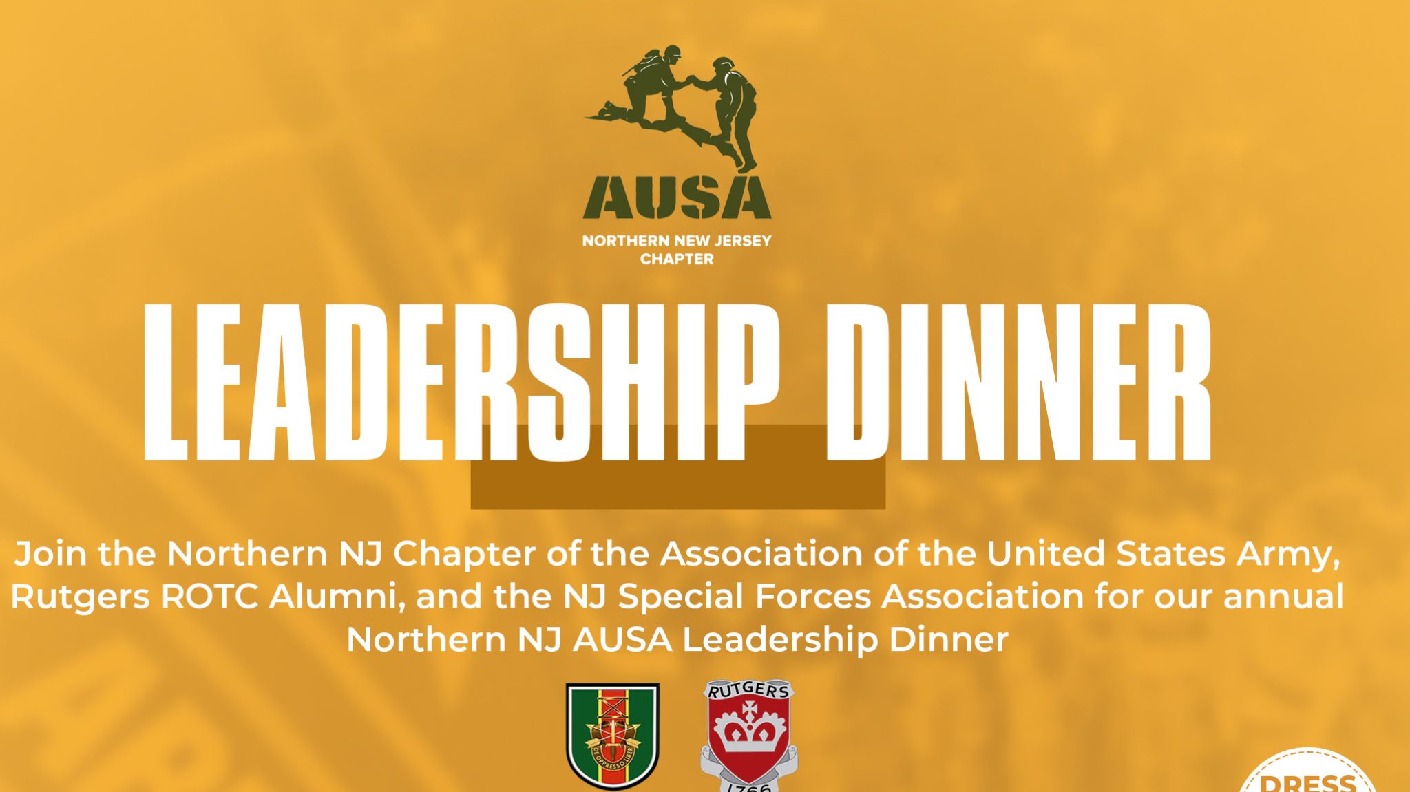 Leadership Dinner, AUSA Northern NJ Chapter