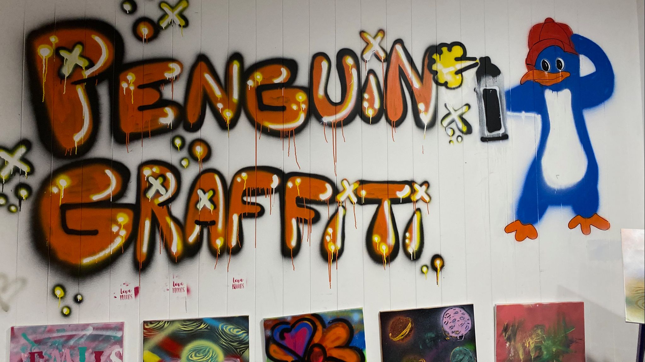 Graffiti Art: Hope Always at The Painted Penguin