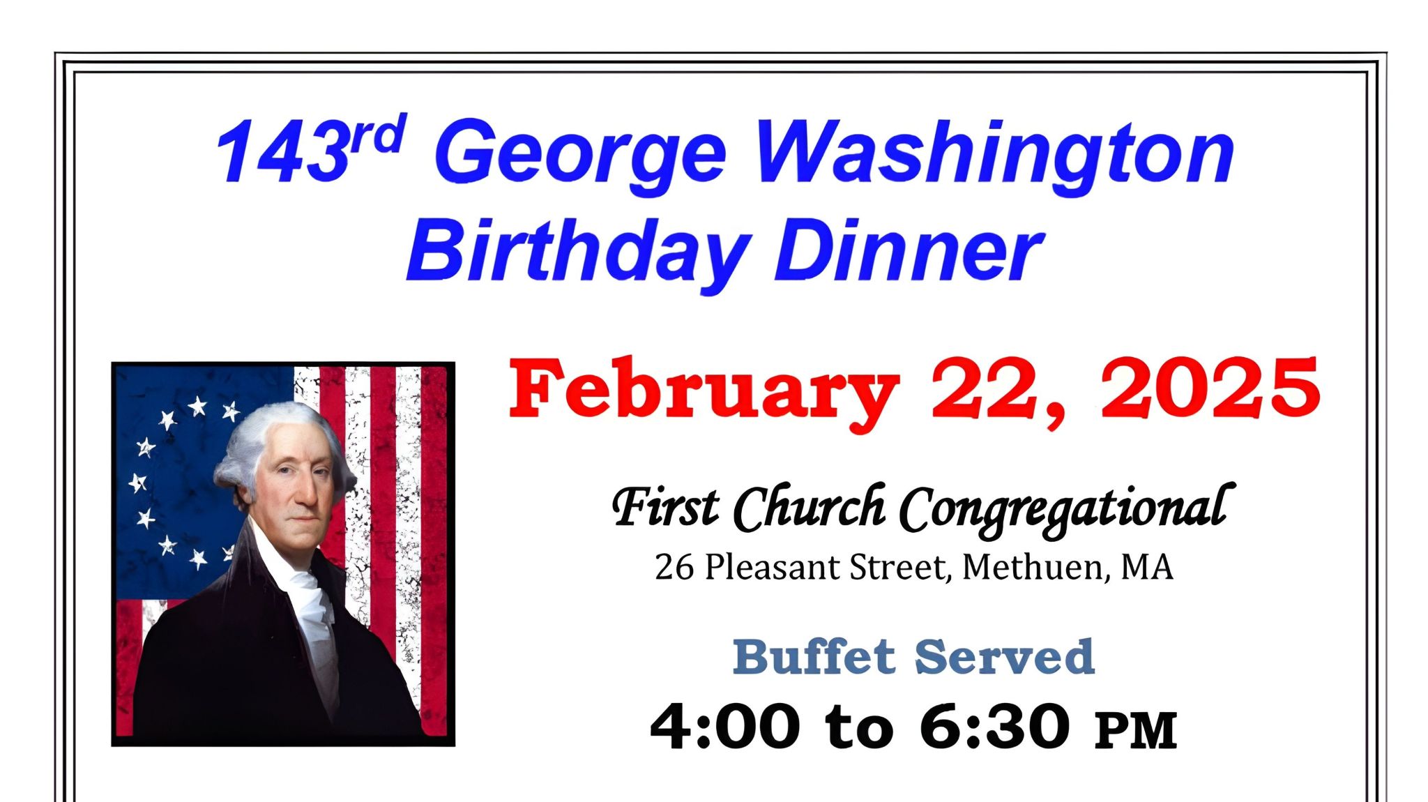 143rd George Washington Birthday Dinner