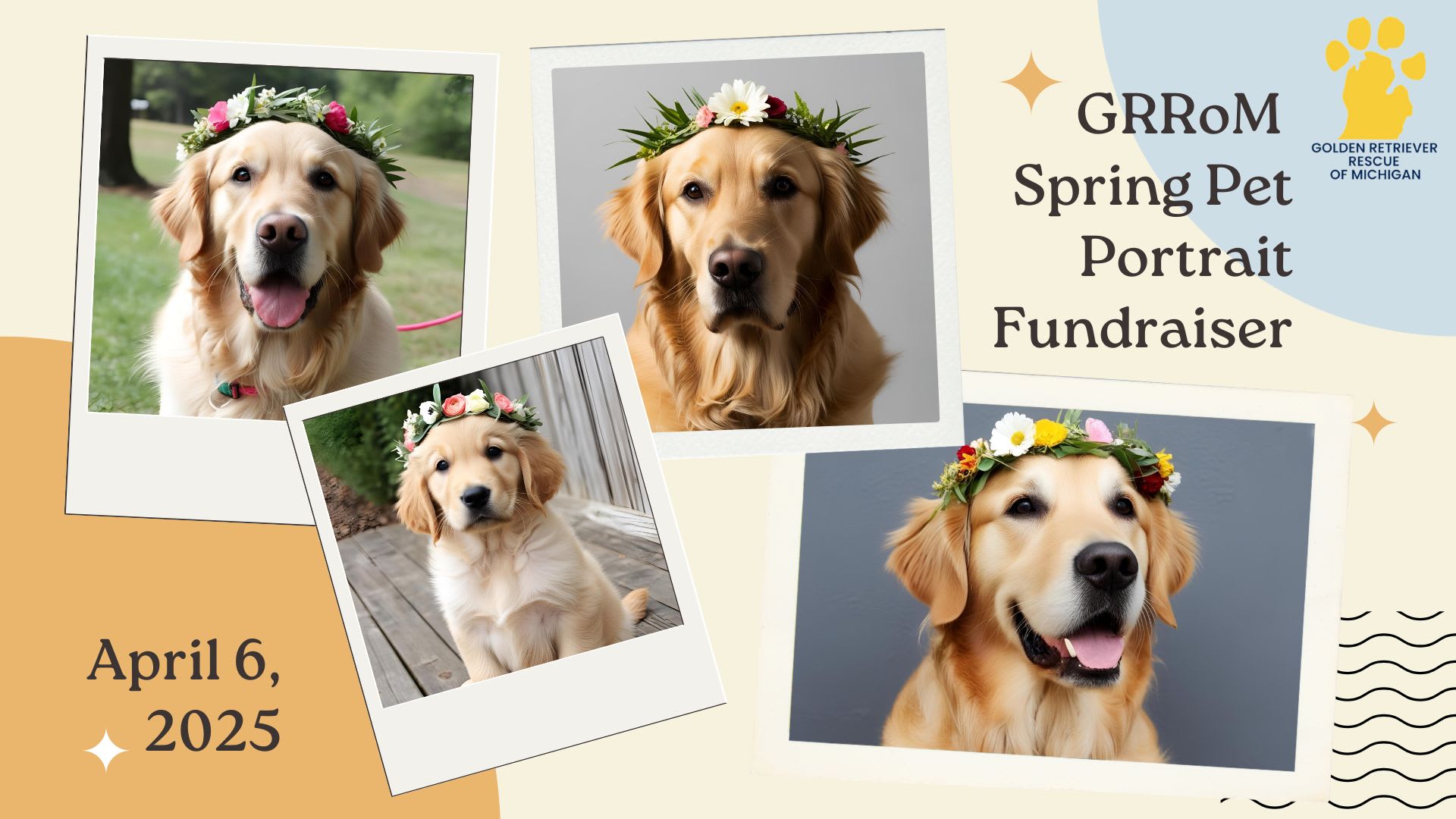 GRRoM "Spring Pet Portrait" Fundraiser: ROCHESTER Location