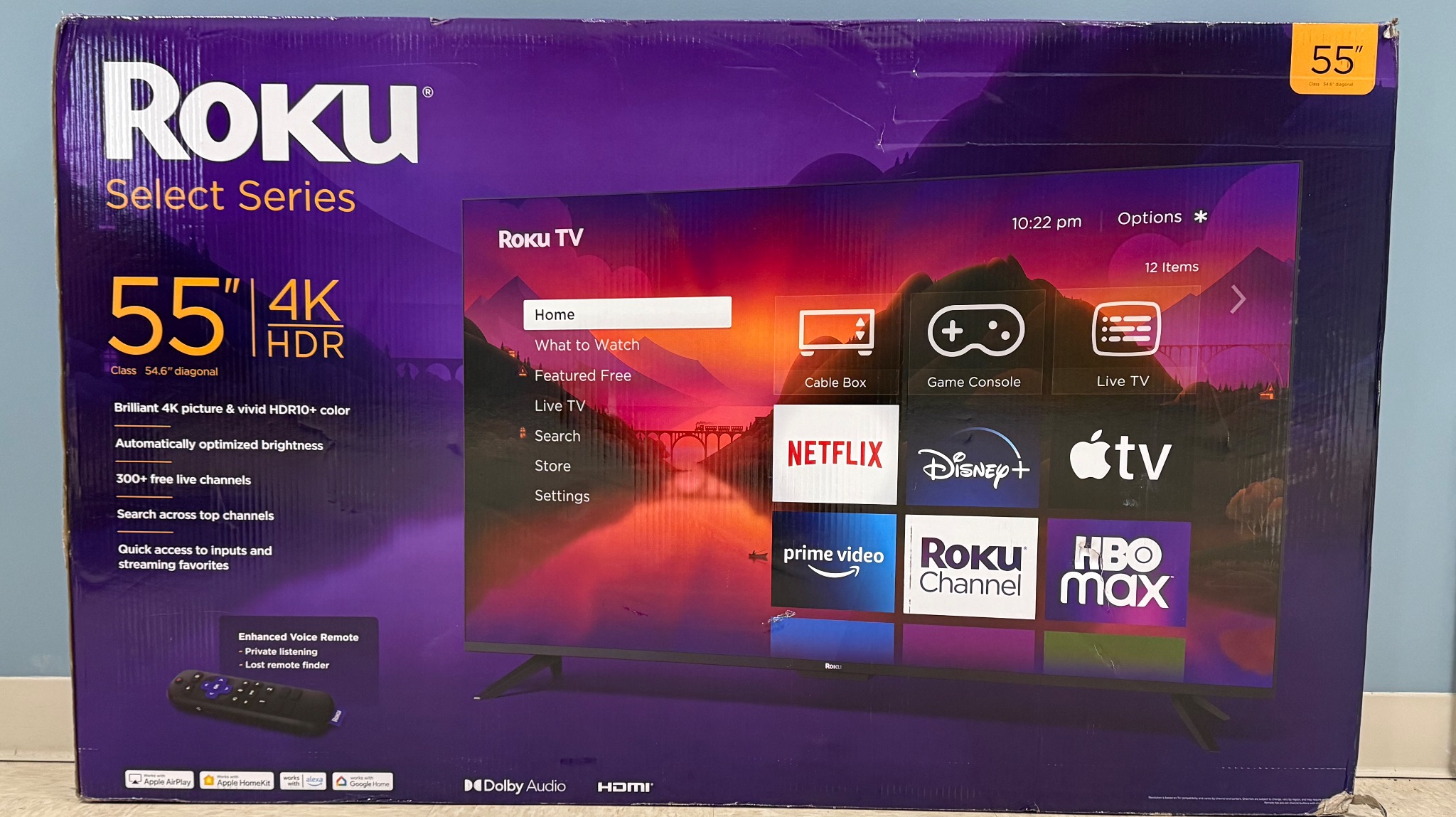 Item #76 - 55in 4K Roku Smart TV