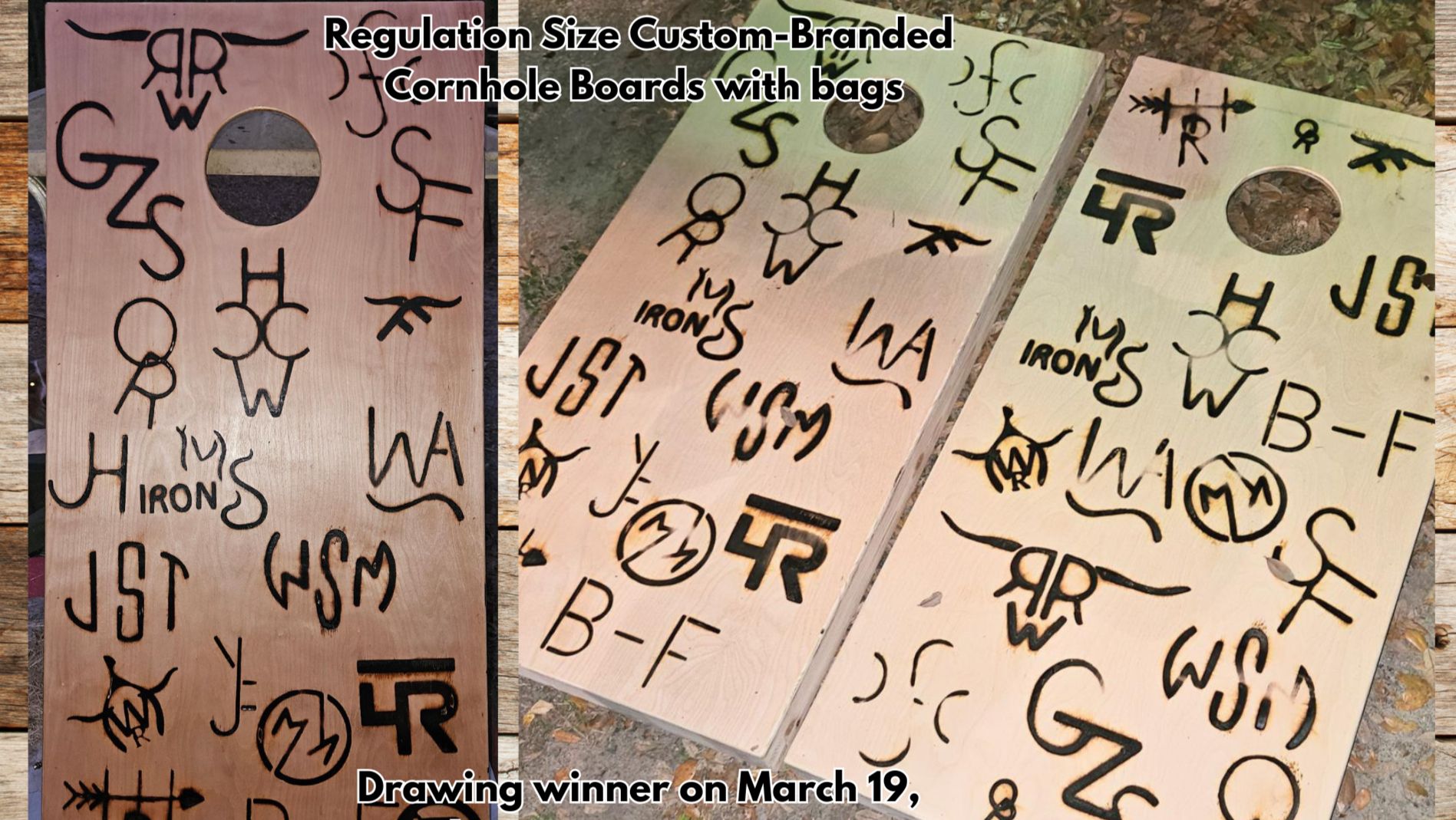 Win Custom-Branded Cornhole Boards