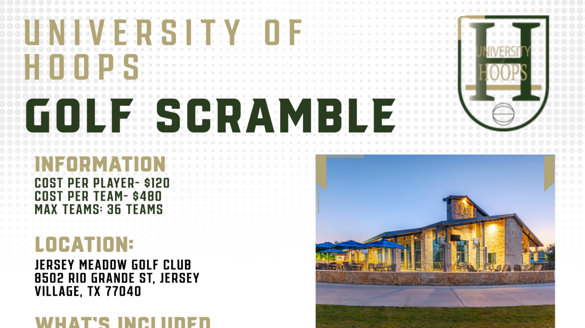 2025 University of Hoops Golf Scramble