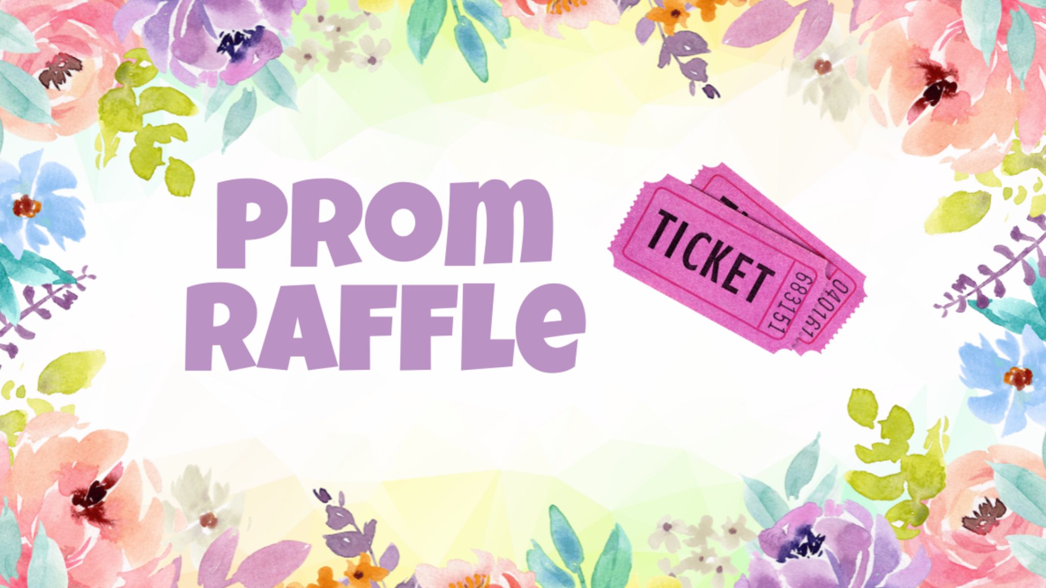 Raffle at Family Prom