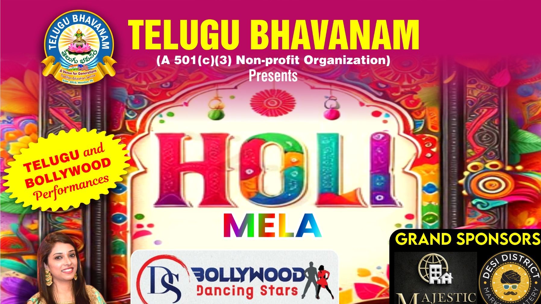 Telugu Bhavanam Holi Mela 2025