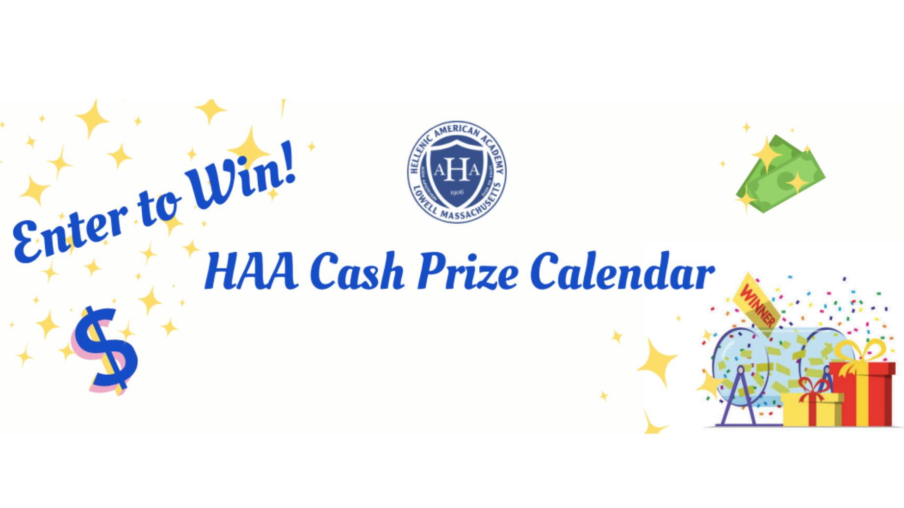 2025 HAA Cash Prize Calendar Fundraiser