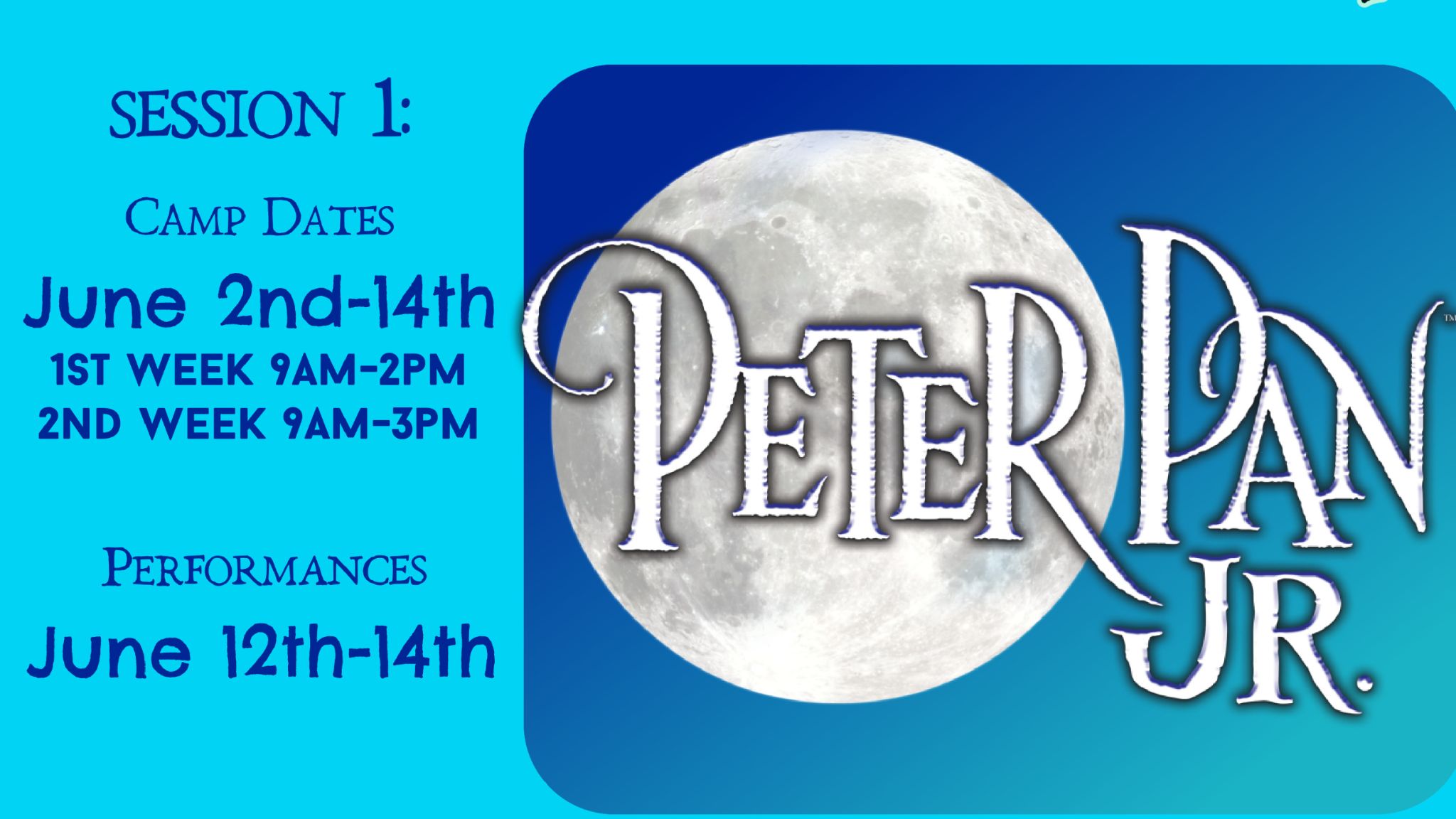 Peter Pan Jr. --Perry Players 2025 Summer Camp Registration