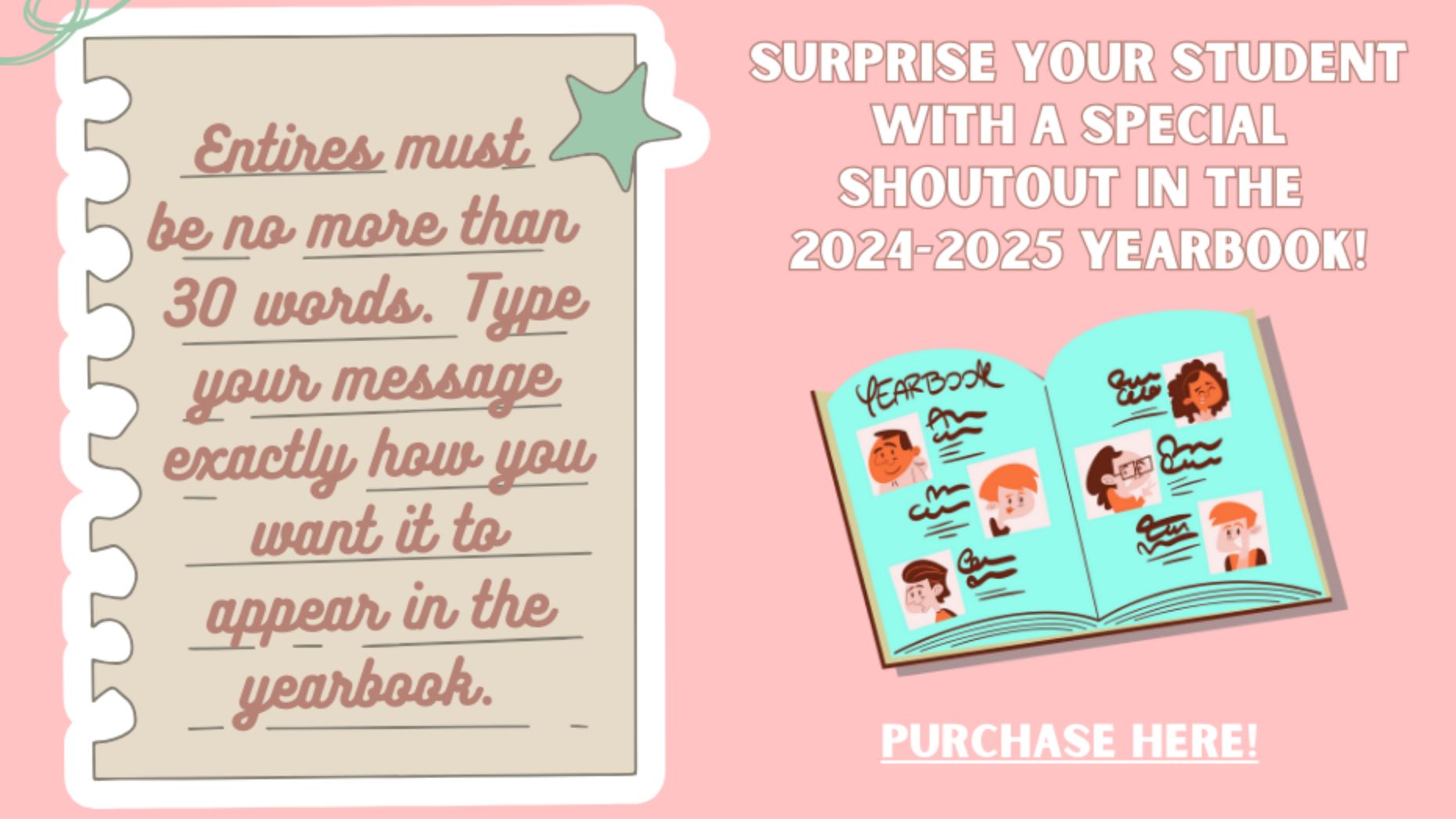 Yearbook Shoutouts 2024-2025