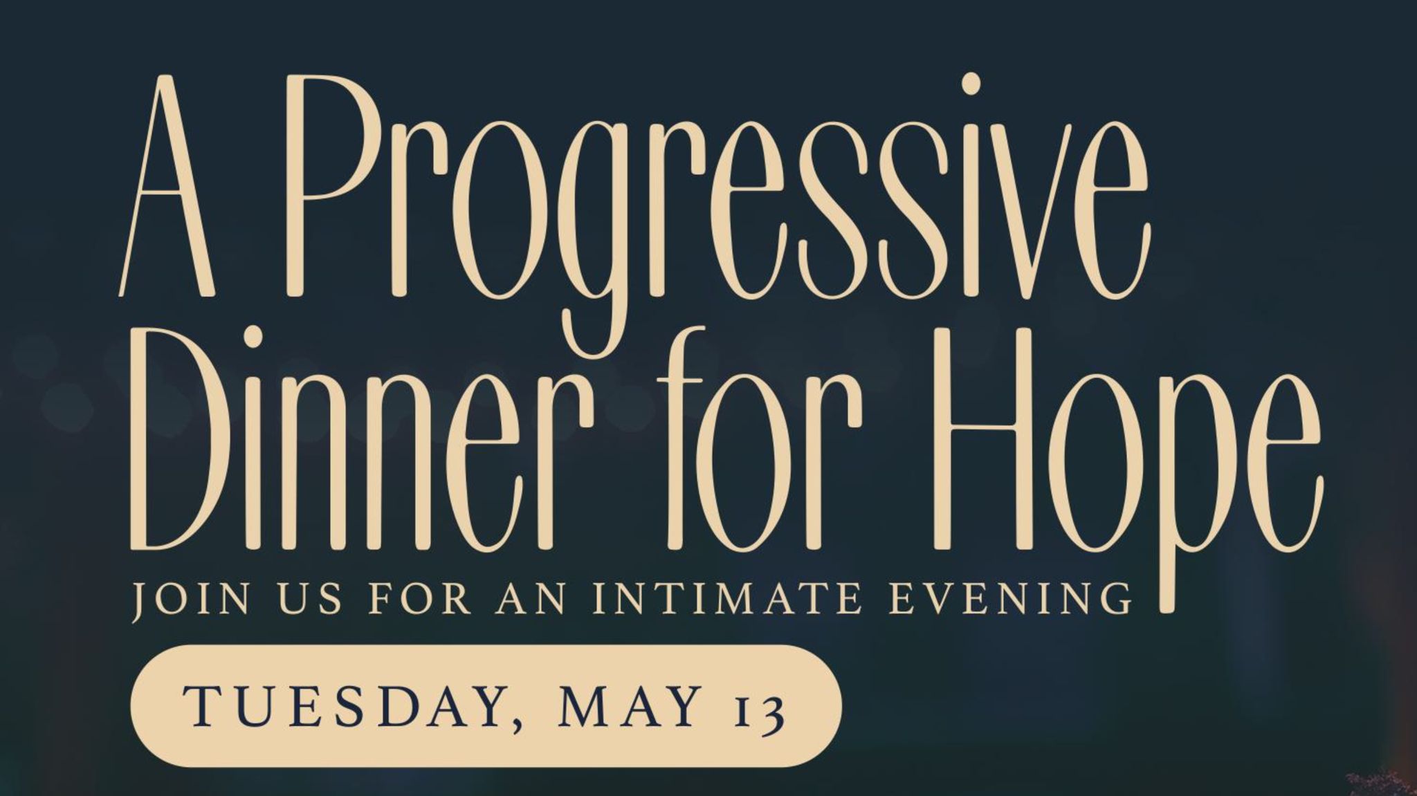Intimate Evening Progressive Dinner
