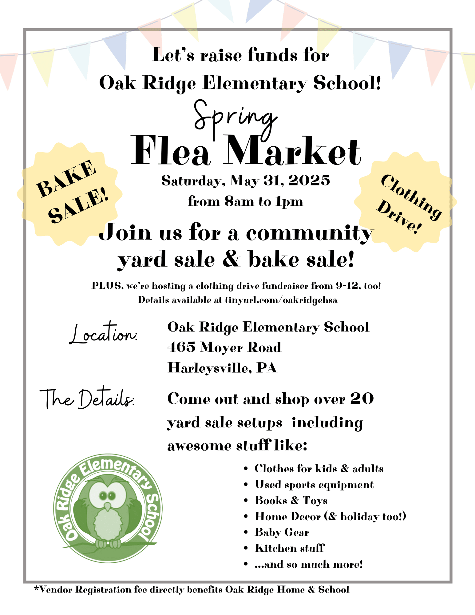 2025 Oak Ridge Spring Flea Market