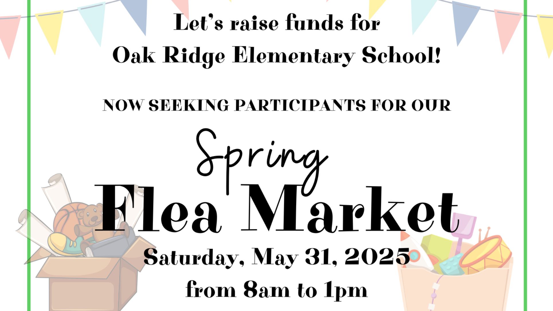 2025 Oak Ridge Spring Flea Market