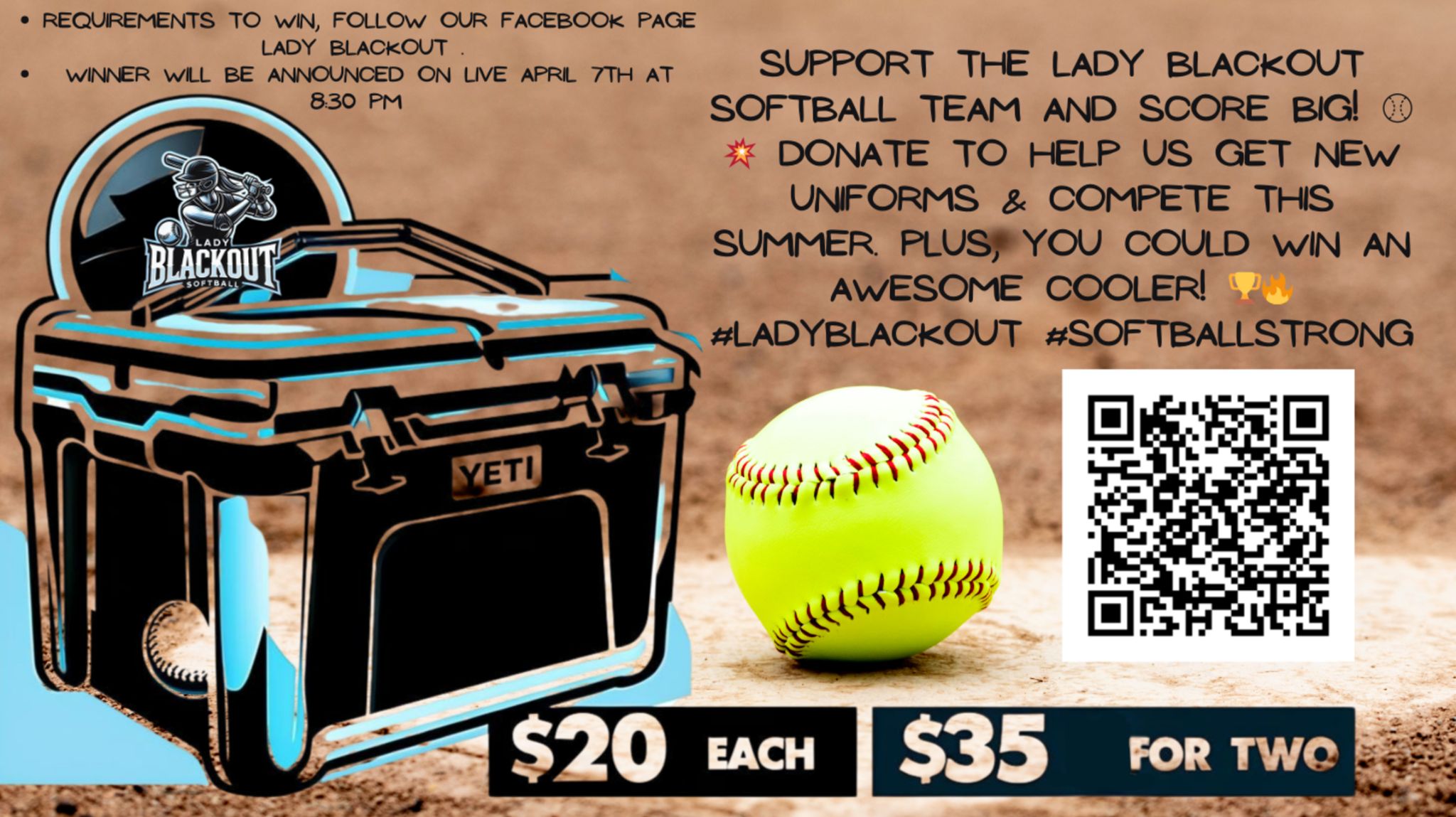 LADY BLACKOUT SOFTBALL's annual raffle 2025