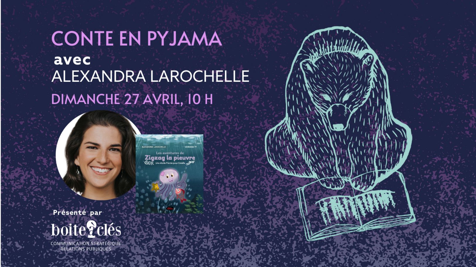 Conte en pyjama 2025 avec Alexandra Larochelle