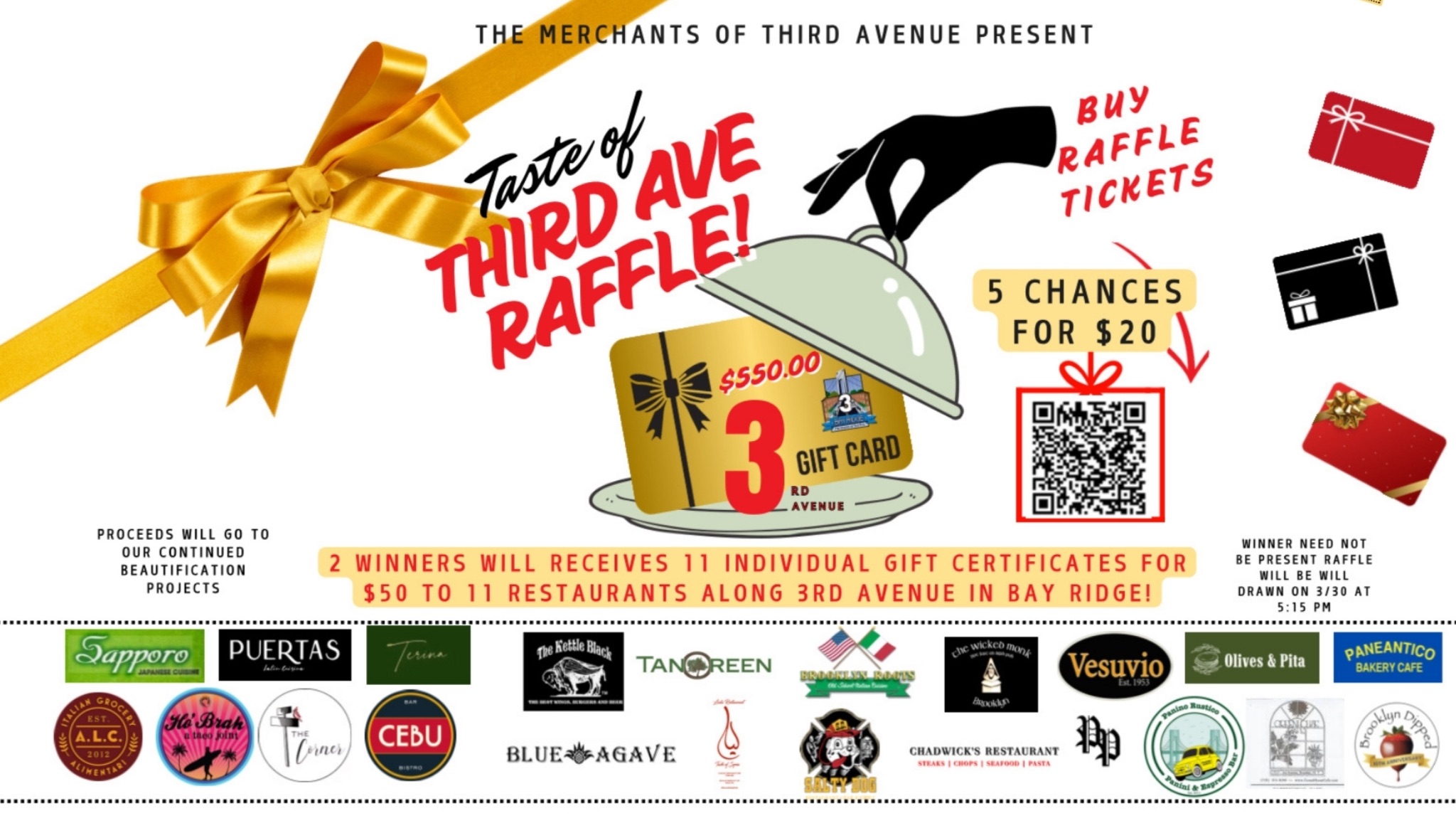 Merchants Of Third Avenue Taste of Third Avenue Raffle