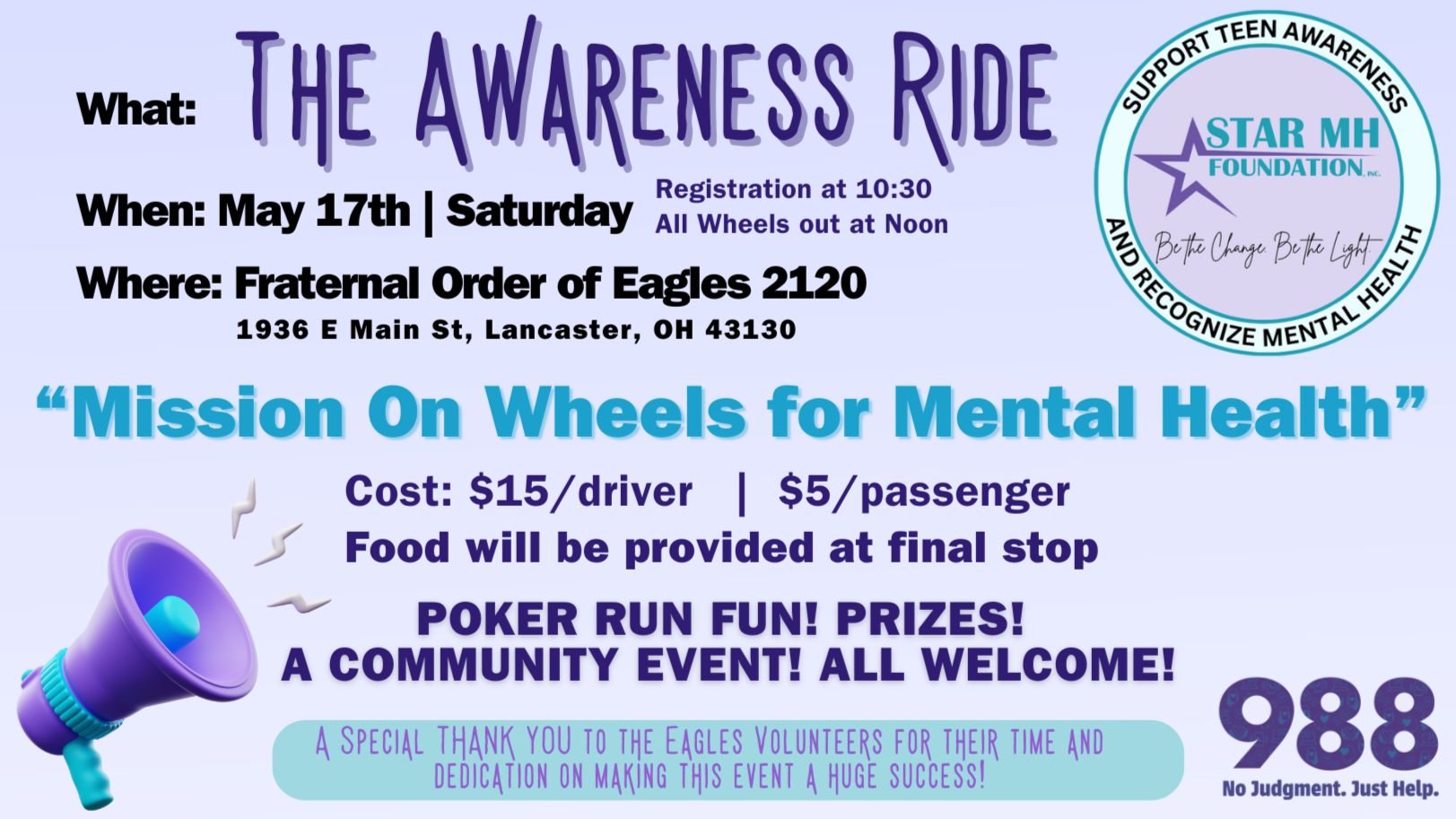 The Awareness Ride | Mission on Wheels for Mental Health