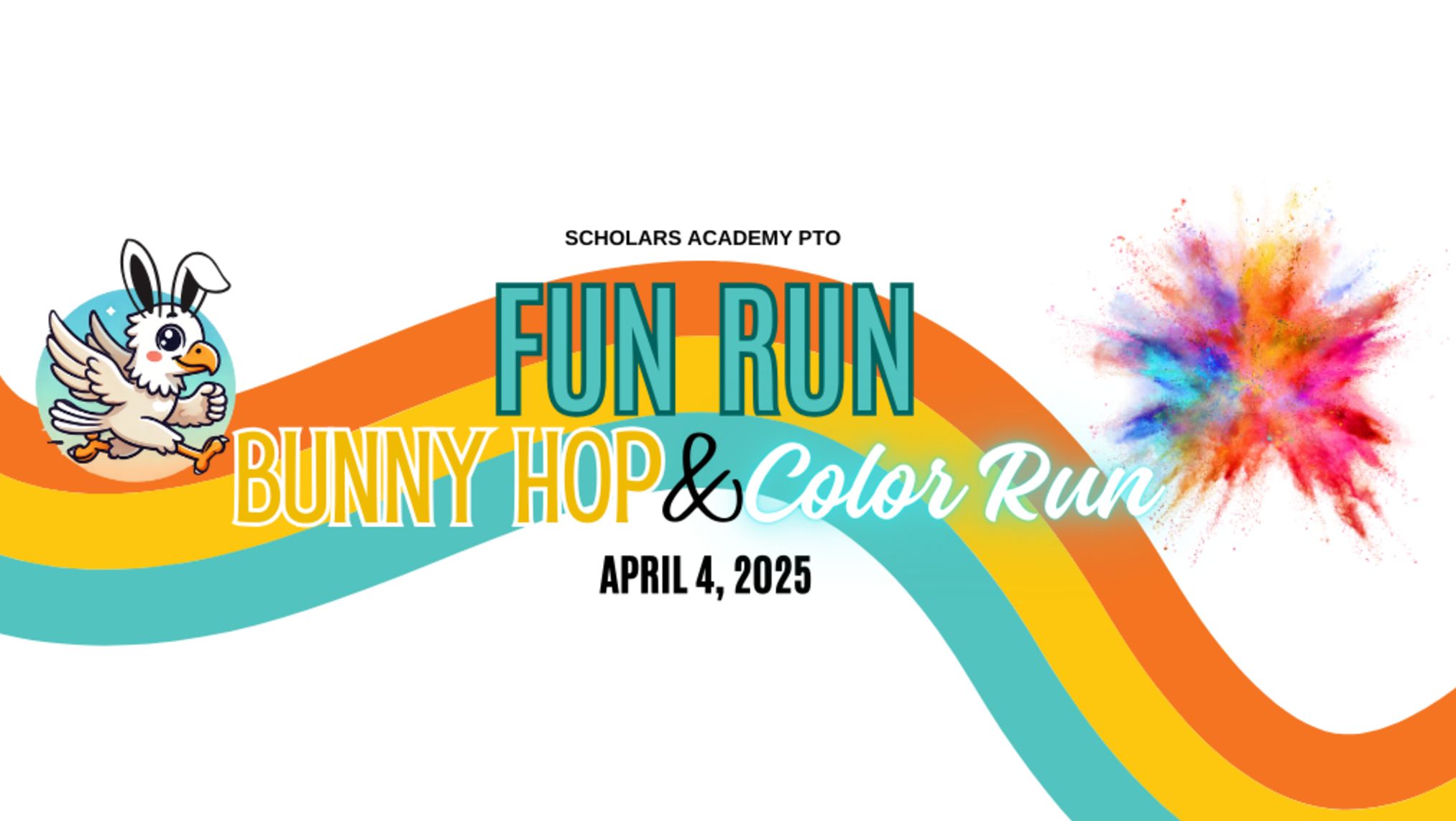2025 Scholars Academy Bunny Hop Fun Run & Color Run